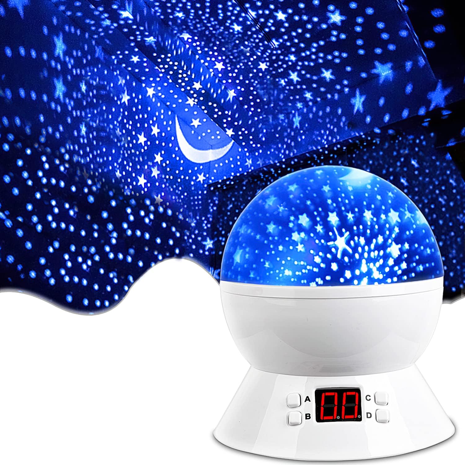 MOKOQI Star Projector Night Lights for Kids with Timer, Gifts for 1-14 ...