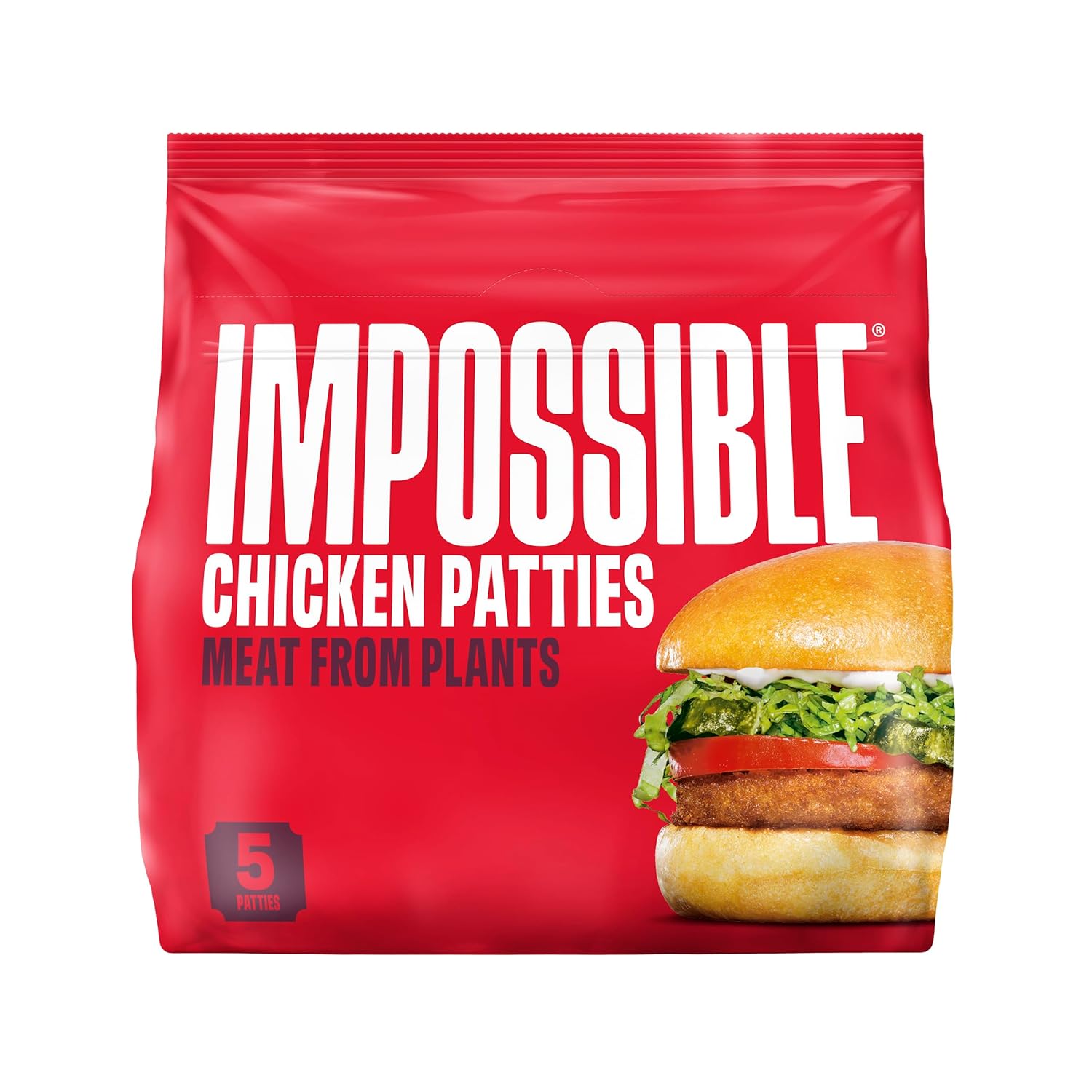 Amazon.com: Impossible Chicken Patties Made From Plants, 5 Patties, 13. ...