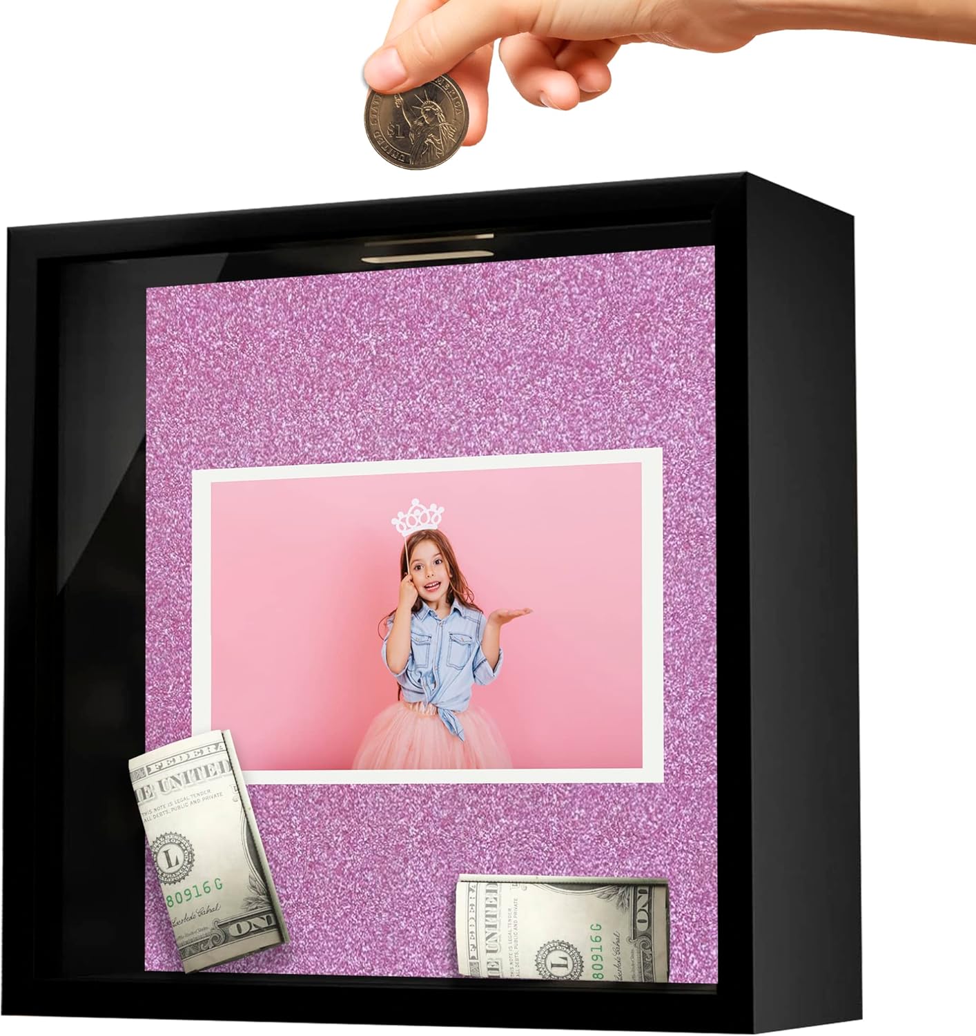 Amazon.com - Shadow Box Frame, Kids Piggy Bank