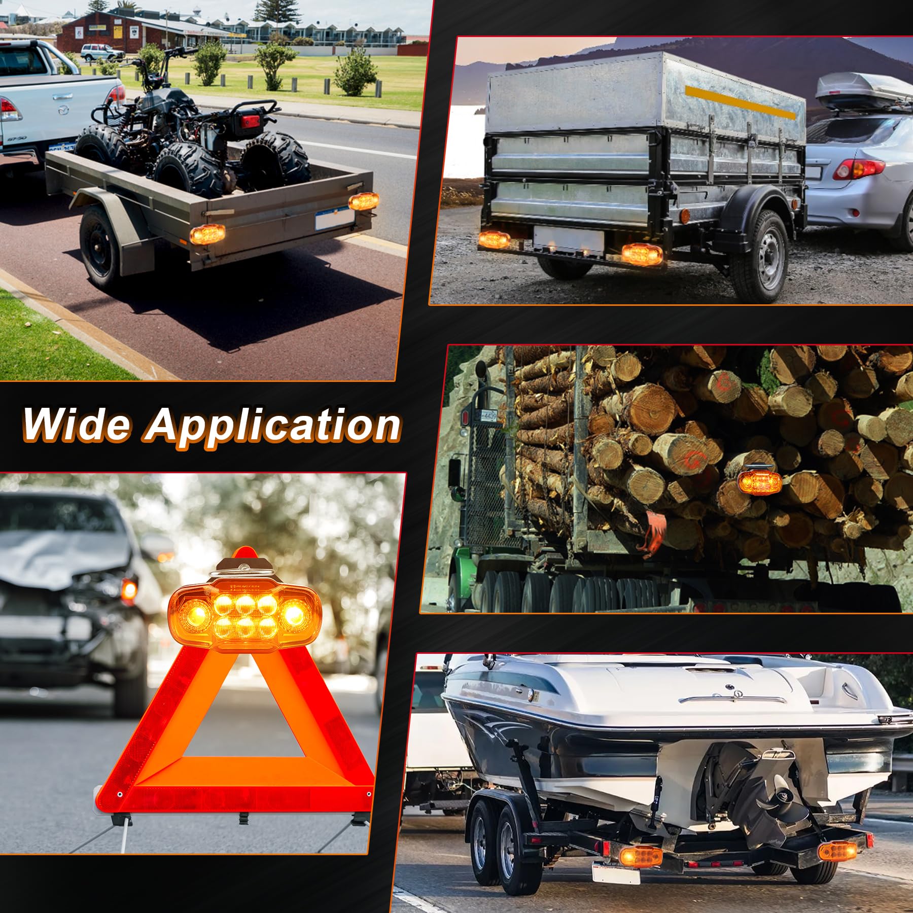 Snapklik.com : Wireless Logger Light Kit, Magnetic Amber LED Warning ...