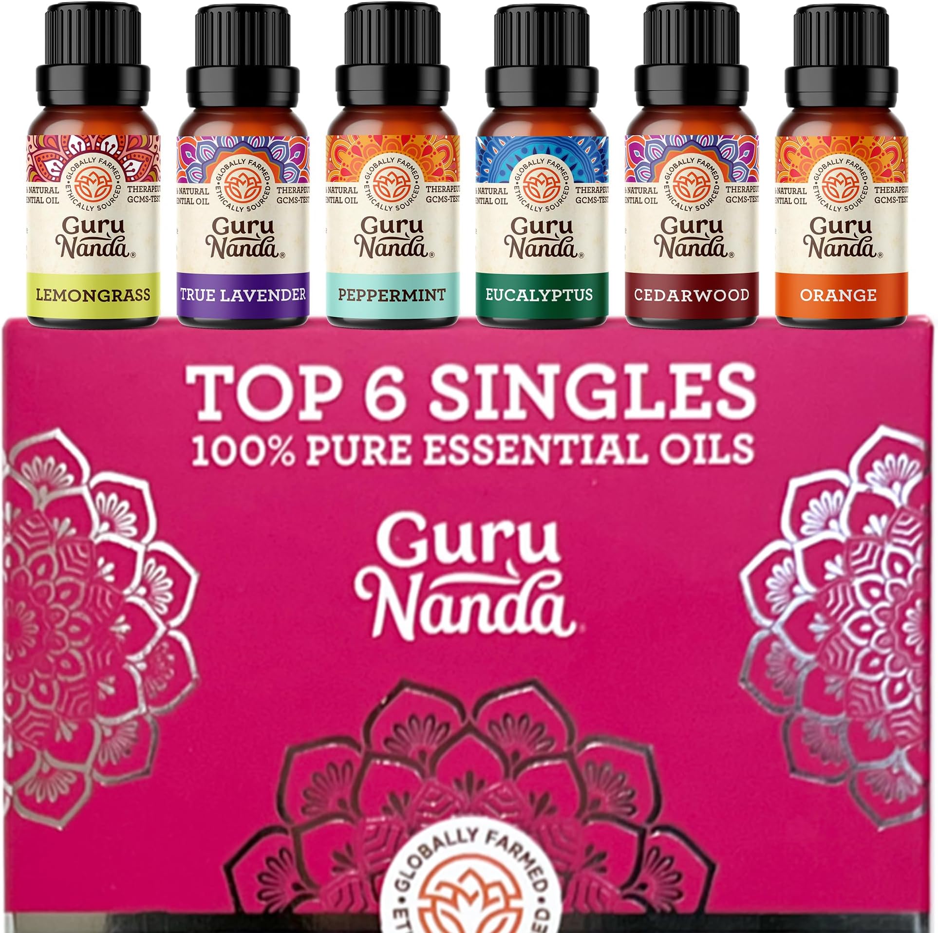 Amazon.com: GuruNanda Essential Oils Set for Diffusers, 100% Pure ...