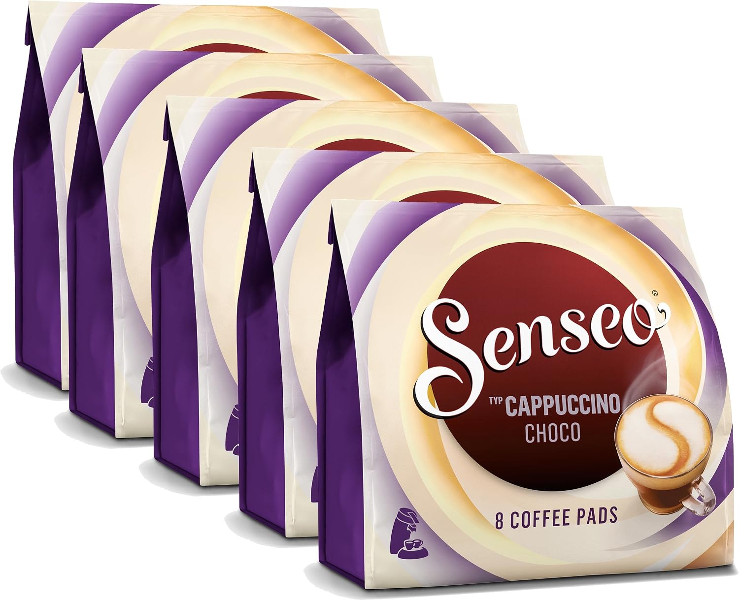 Senseo Coffee Pads Cappuccino Choco, Coffee with Chocolate Taste, New ...