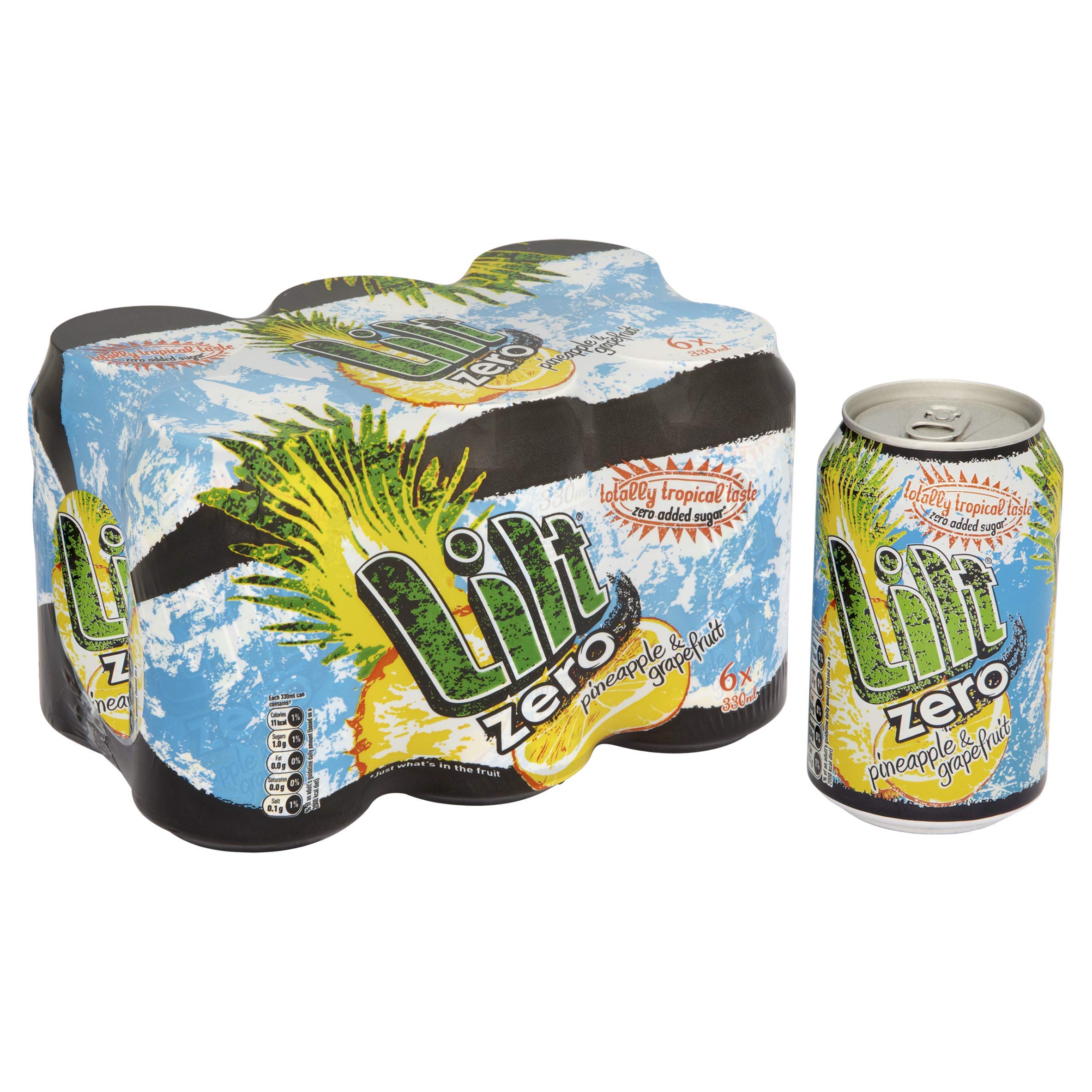 Buy Lilt Zero Pineapple & Grapefruit, 6 x 330ml Cans Online at ...