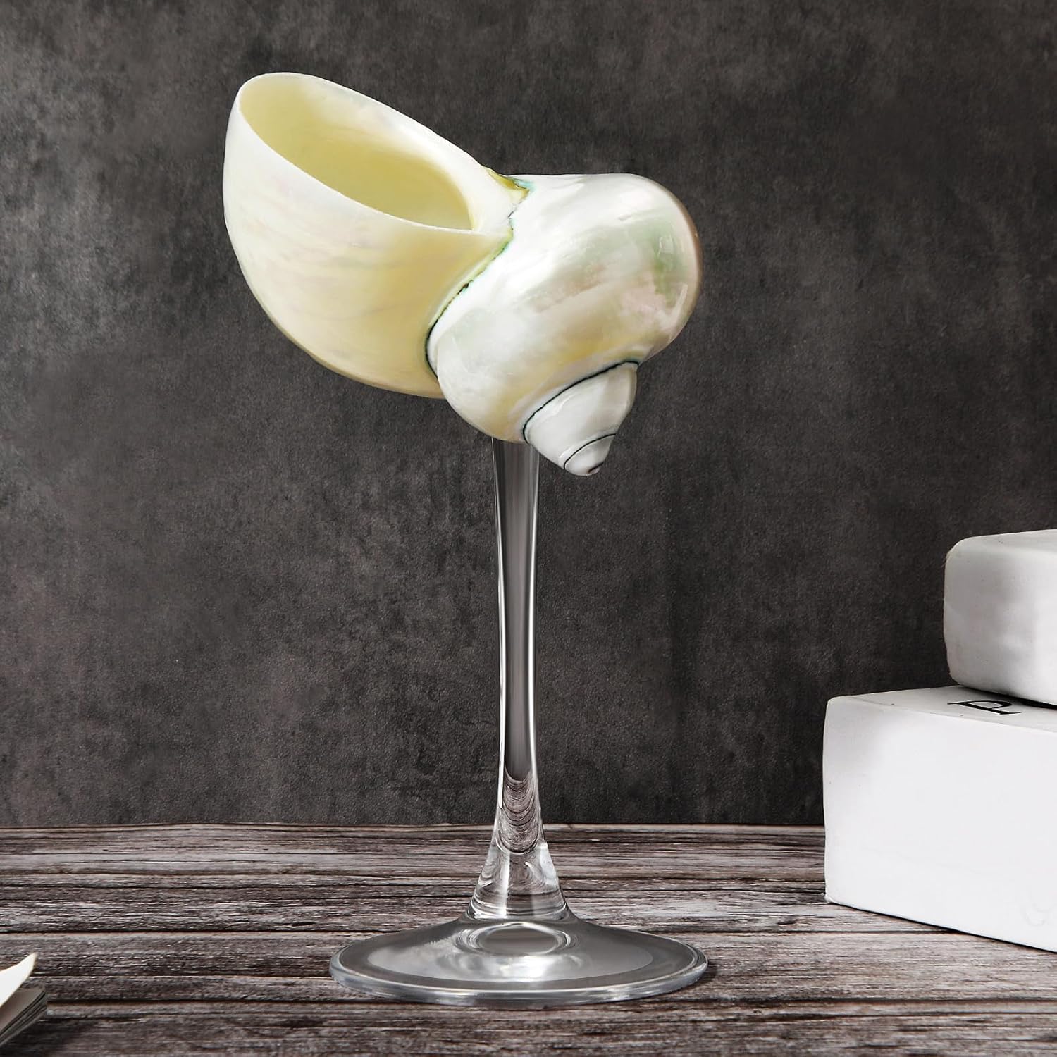 Amazon.com | Singhoow 1 Pcs Conch Shell Wine Glass Wedding Wine Glasses ...