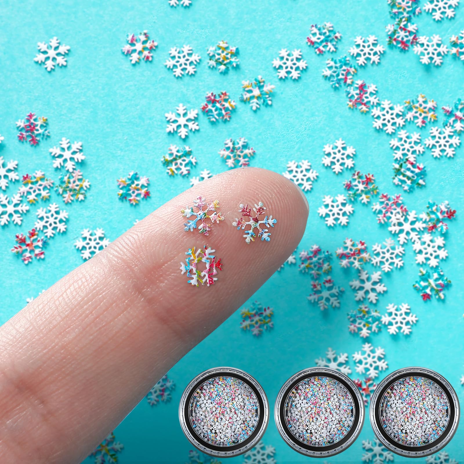 Amazon.com: Knitgrip 300 Pcs Mini Metal Snowflake for Craft 0.2 Inch ...