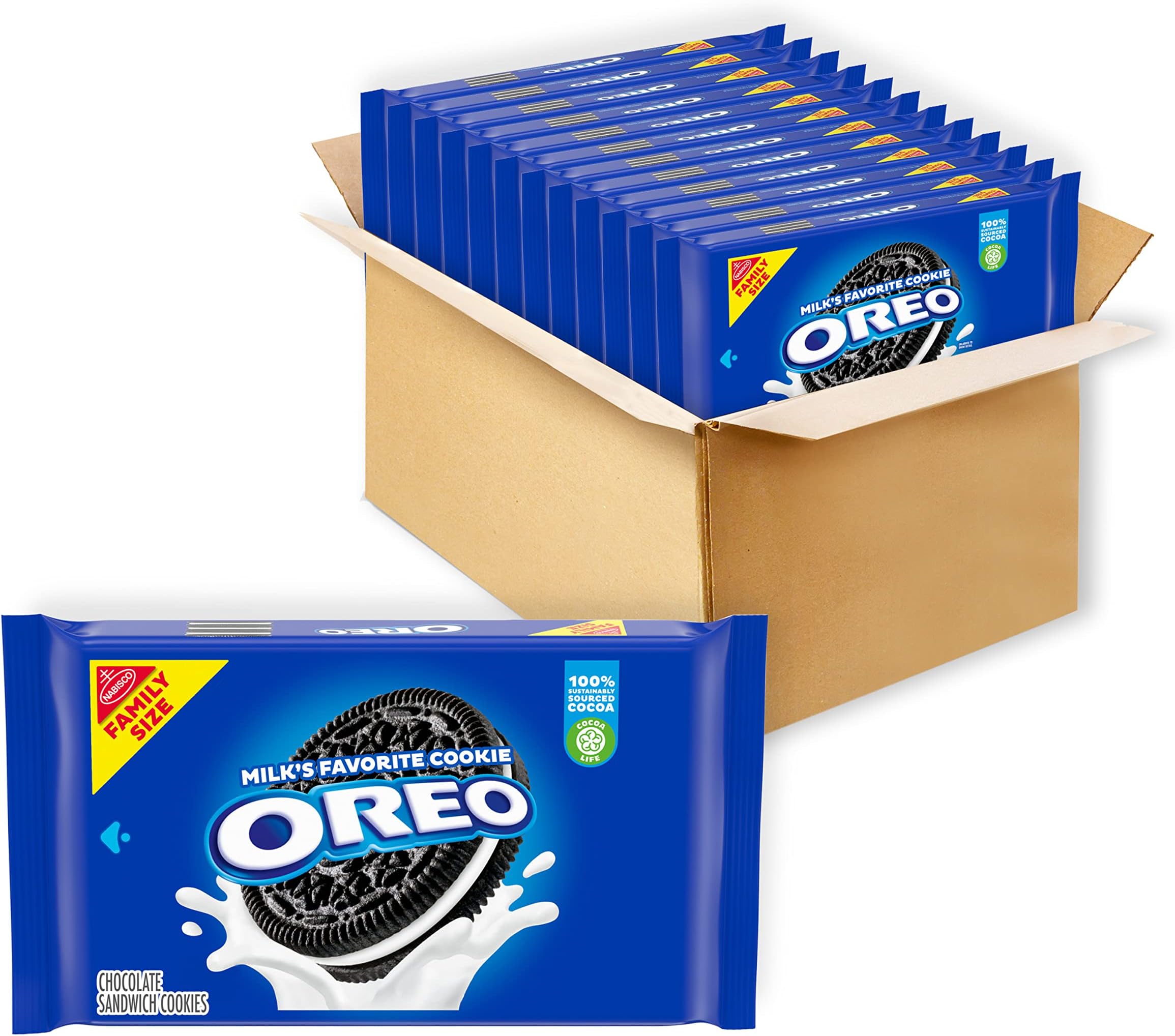 Amazon.com: OREO Chocolate Sandwich Cookies, 20 Snack Packs (2 Cookies ...