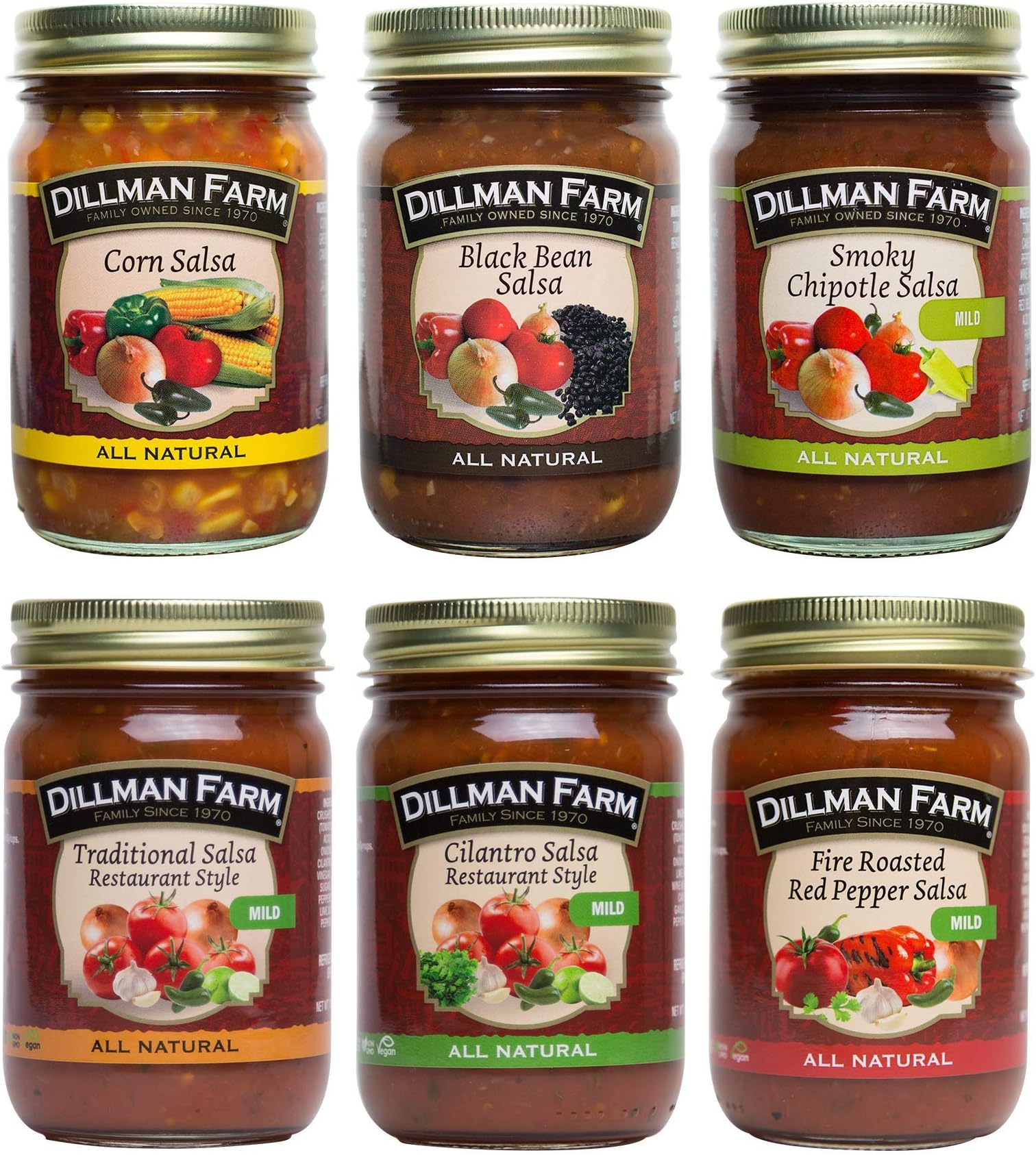 Amazon.com: Dillman Farm 6 Piece Salsa Variety Pack