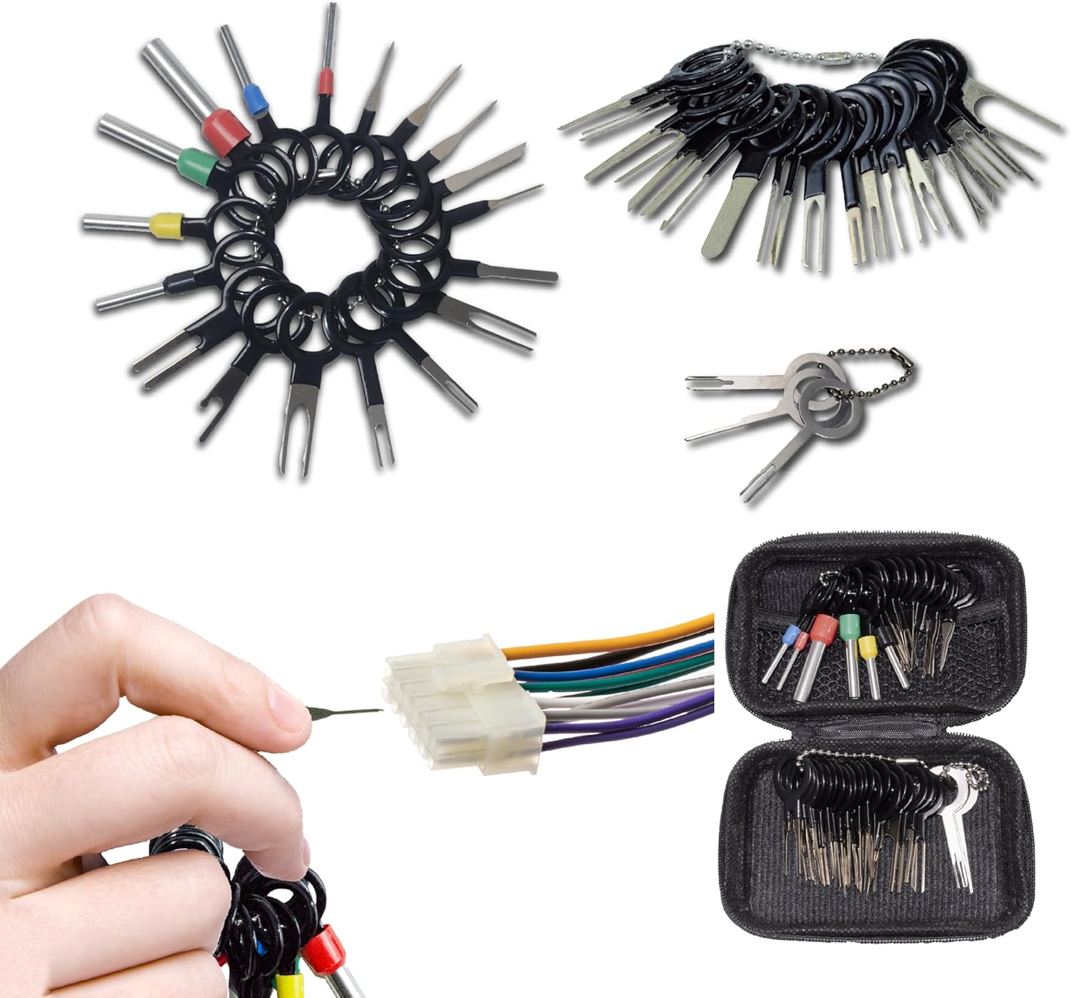 Amazon.com: 41 PCS Terminal Removal Tool Kit, Depinning Tool Electrical ...