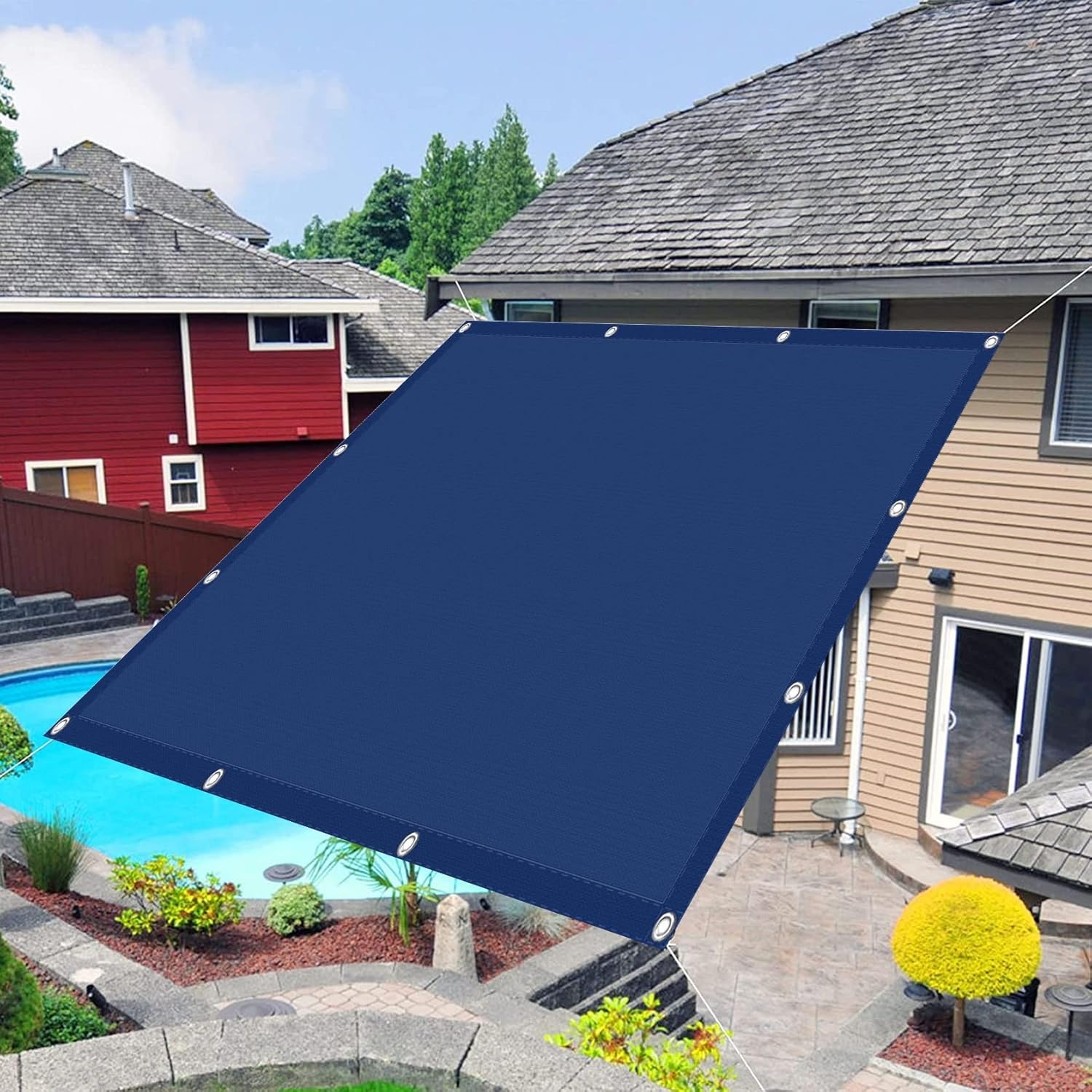 Amazon.com : Sun Shade Sail Rectangle 1.6 x 2 m(5.25 x 6.56ft ...