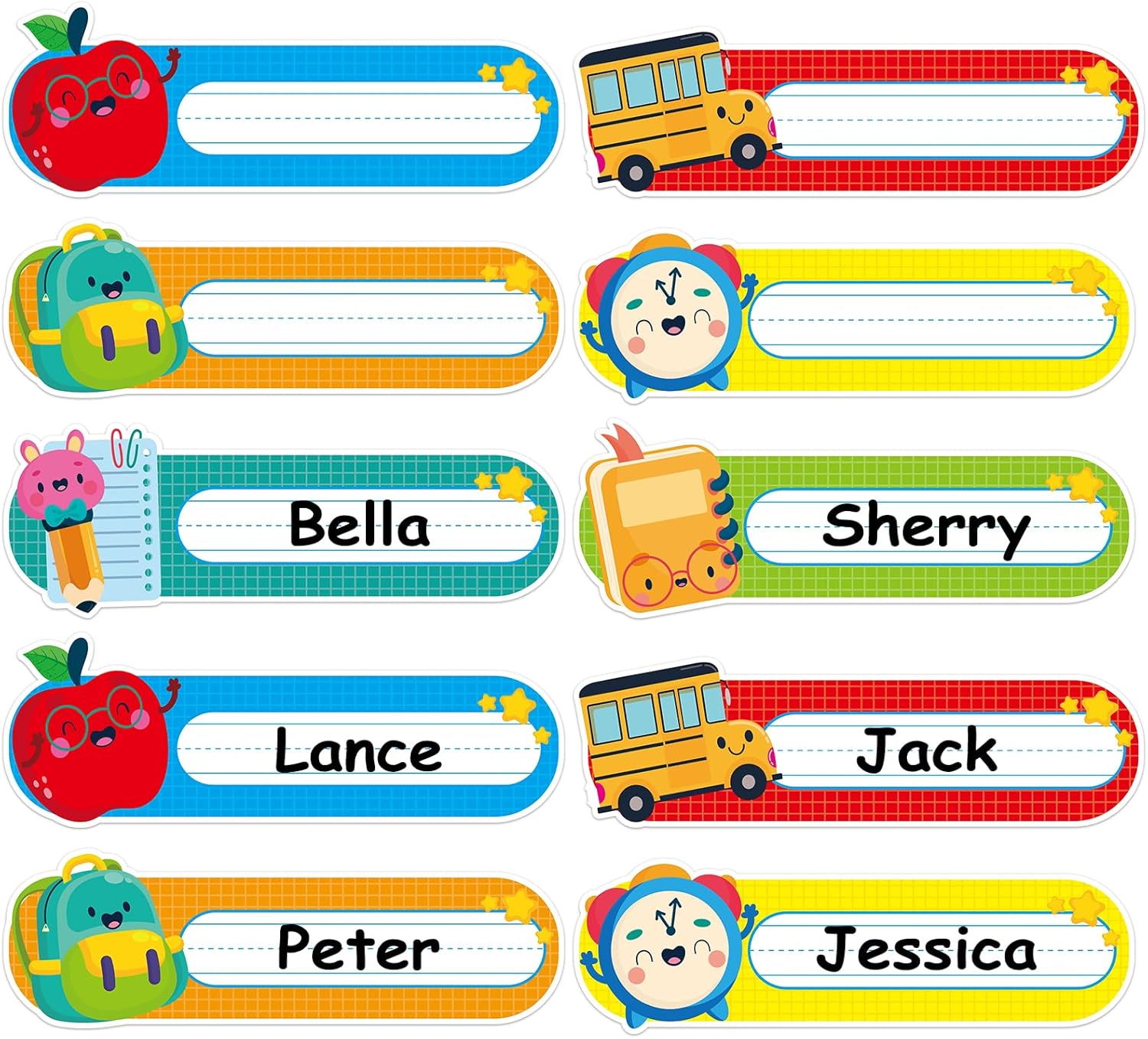 Amazon.com: WhatSign 36PCS Name Plates for Student Desks Name Tags Name ...
