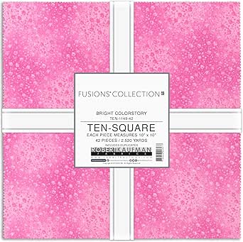 Fusions Bright Ten Square 42 10-inch Squares Layer Cake Robert Kaufman ...