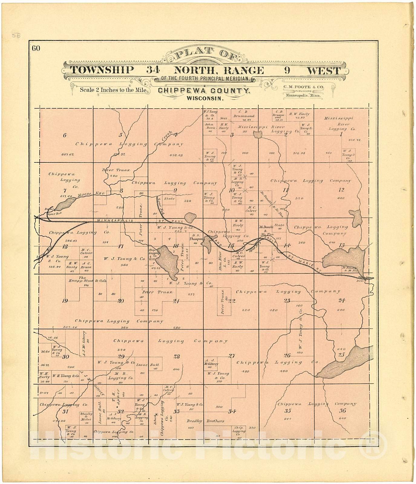 Chippewa County Wisconsin Plat Map Map Of Chippewa County, Wisconsin