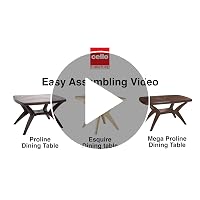 Cello Esquire Dining Table (Red) : Amazon.in: Home & Kitchen