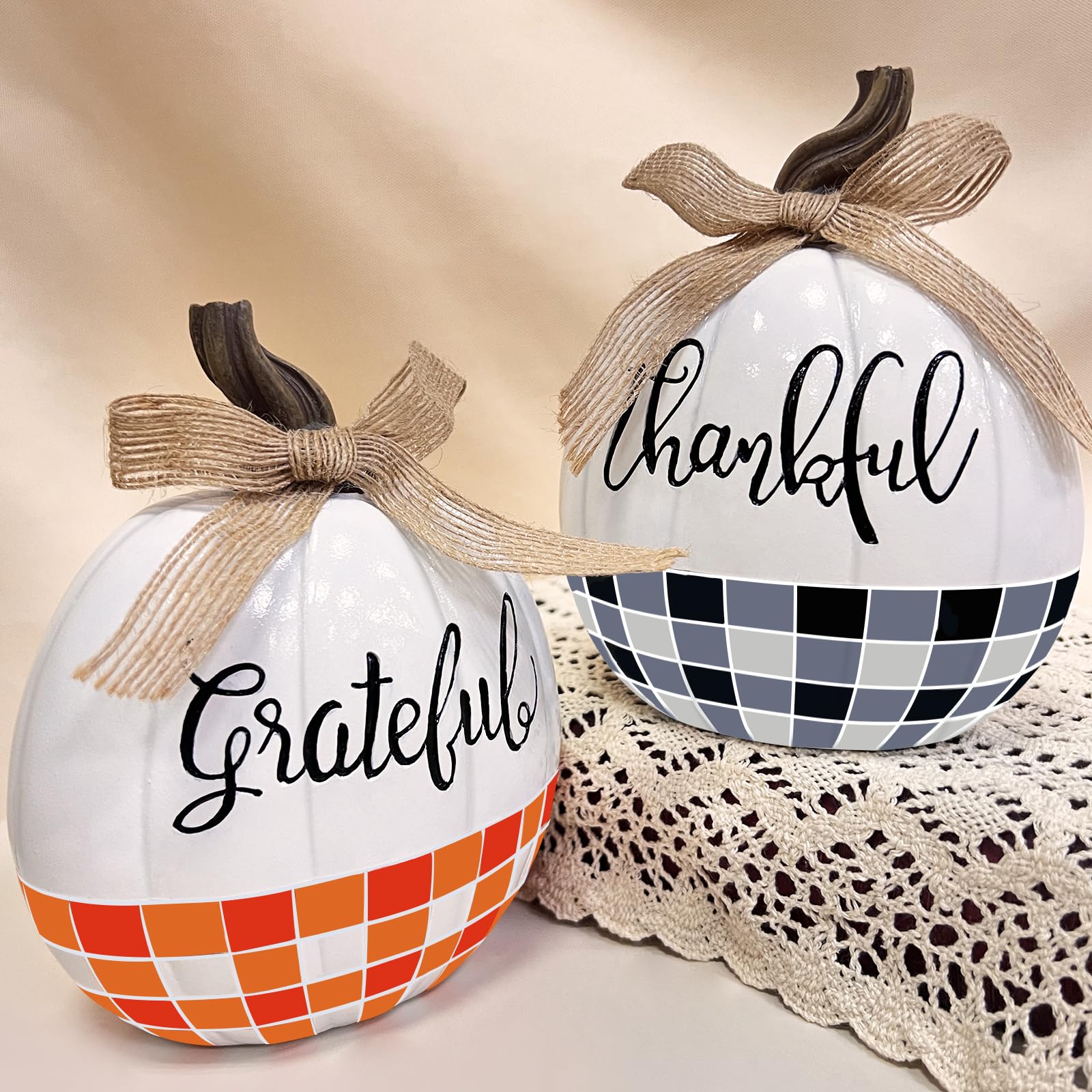 Amazon.com: TURNMEON 2 Pcs Fall Thanksgiving Decorations, 3D Resin ...