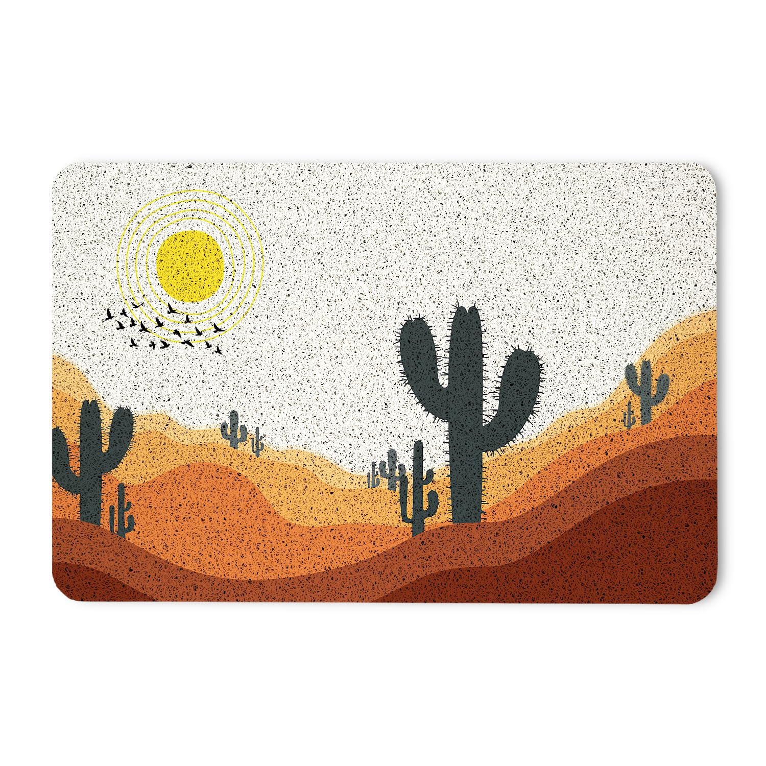 Amazon.com: YeiHe Abstract Boho Door Mat, Boho Sun Cactus Desert ...