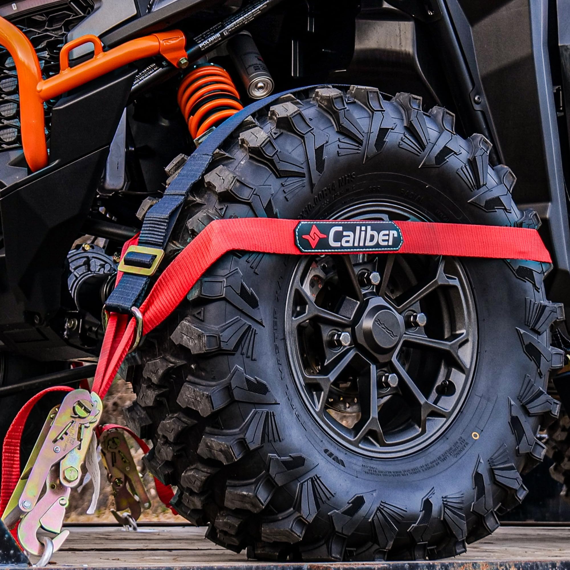 Amazon.com: Caliber Trailblazer ORV Heavy-Duty Tie Down Straps, 2-Way ...