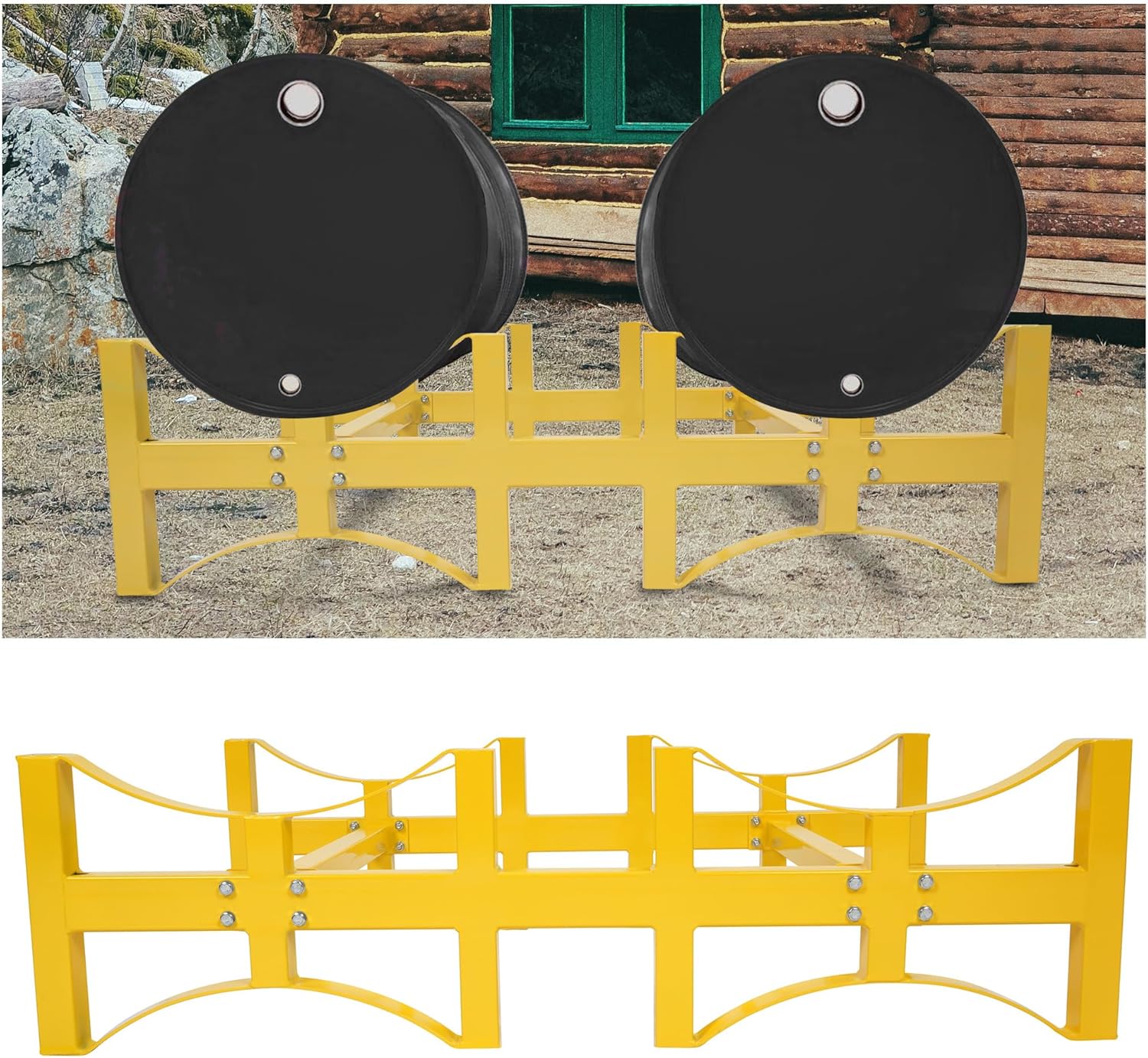 Amazon.com - HECASA Heavy Duty Stackable Oil Barrel Bracket 55 Gallon ...