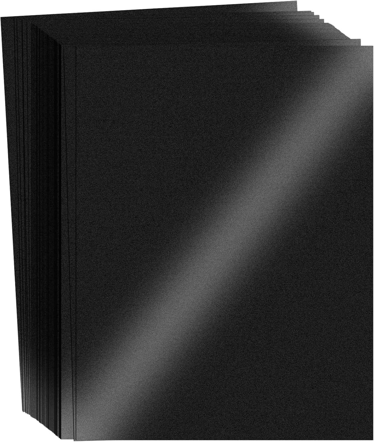 Amazon.com : 100 Sheets Black Shimmer Cardstock Bulk, 8.5" x 11 ...