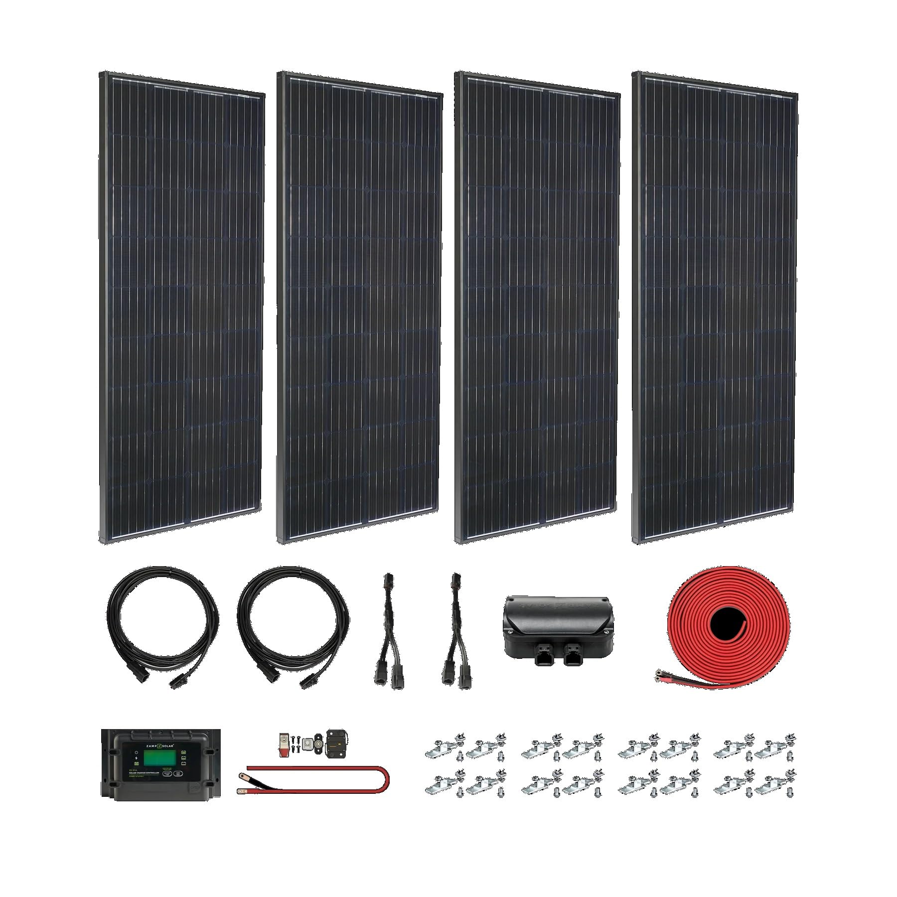 Amazon.com : Zamp Solar Legacy Black 760 Watt Solar Panel Deluxe Kit ...