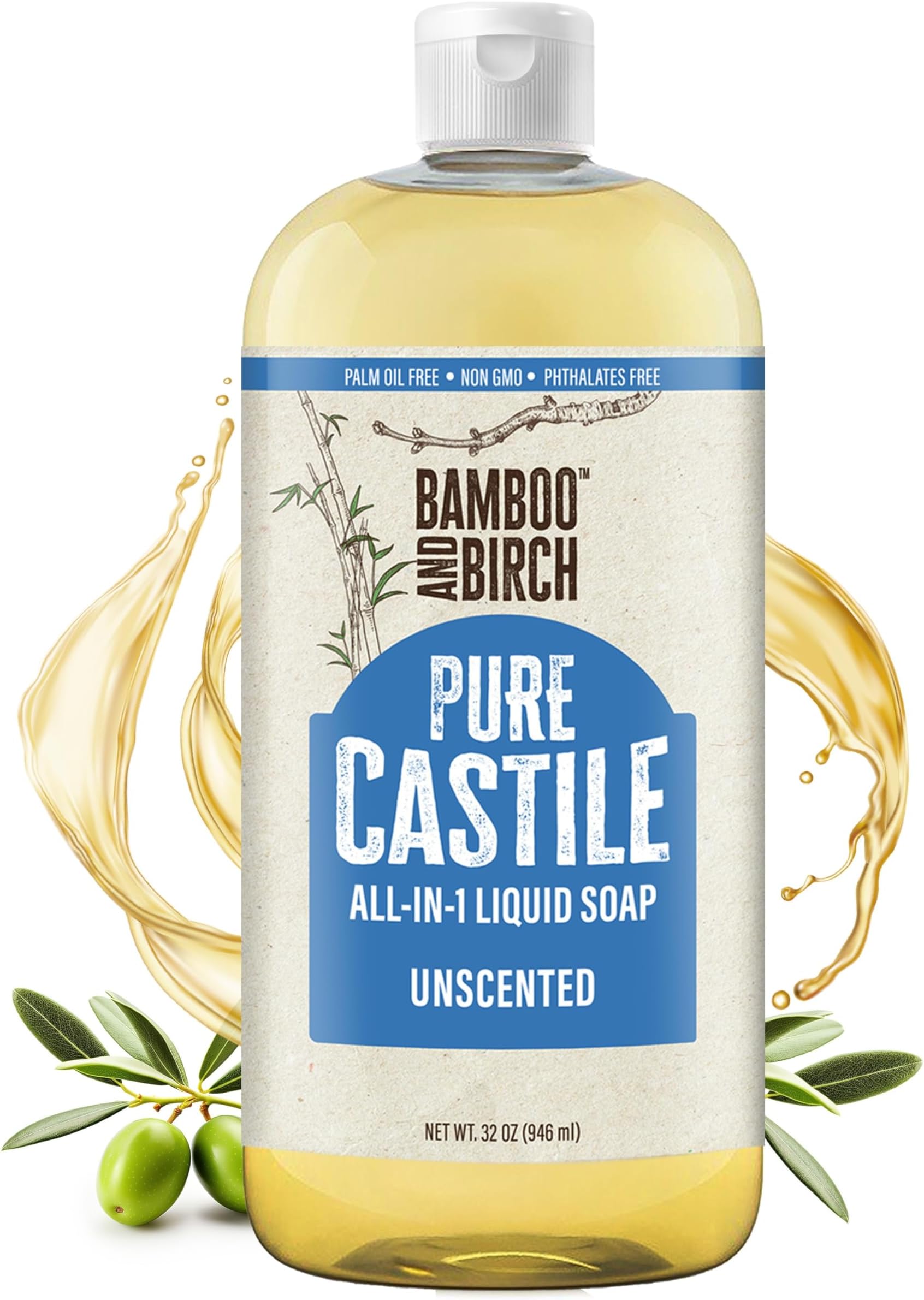 Amazon.com : Quinn's Pure Castile Organic Liquid Soap, 32 ounce ...