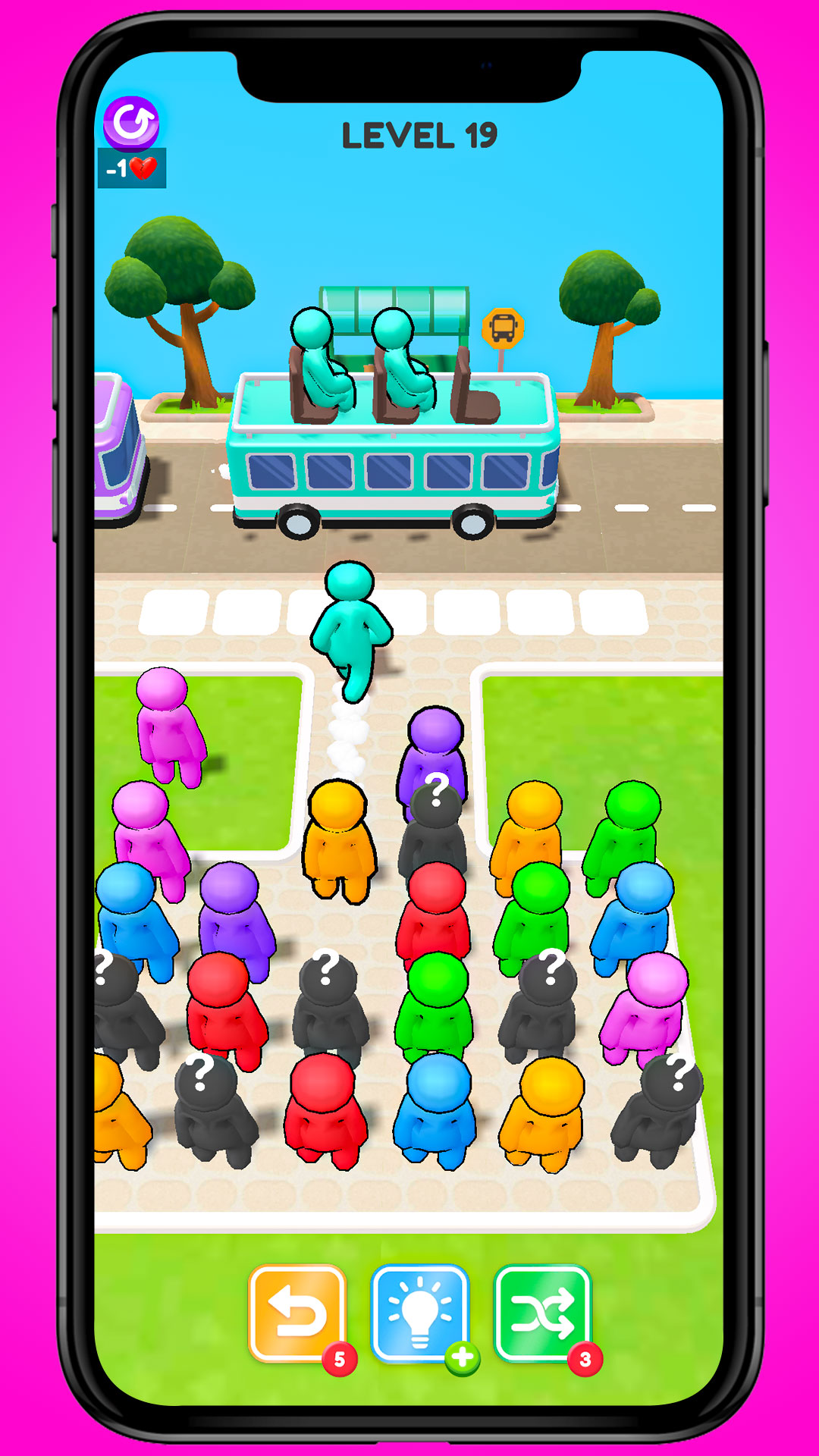 Bus Jam Match Puzzle Sort Master: Color Match Passengers Sorting Brain ...