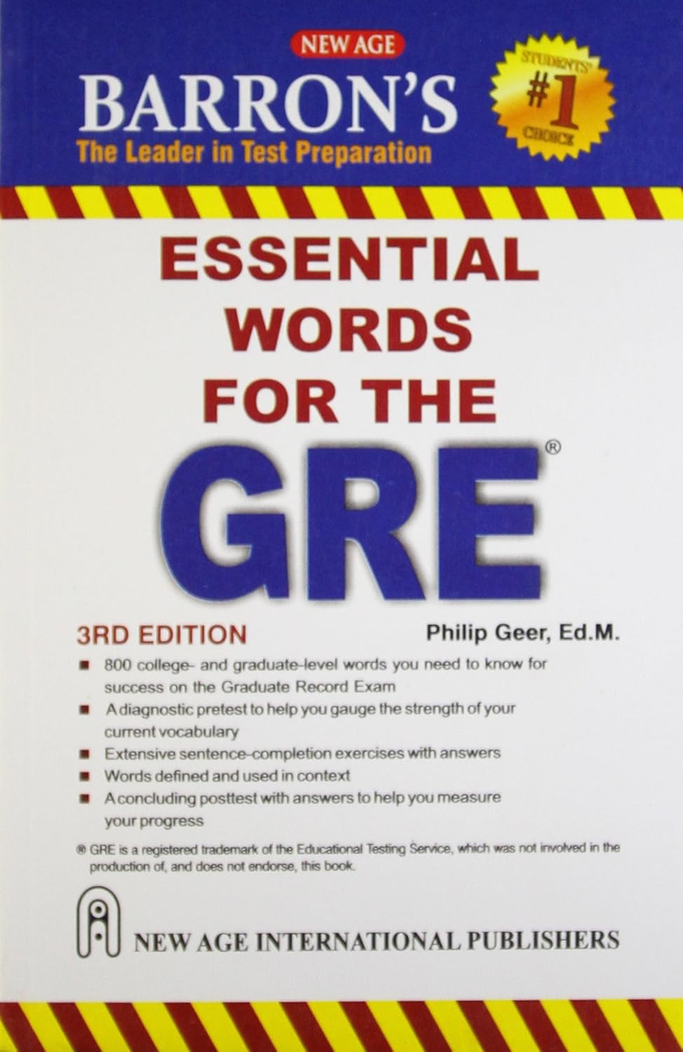 Barron's Essential Words for the GRE: Philip Geer: 9788122435924 ...