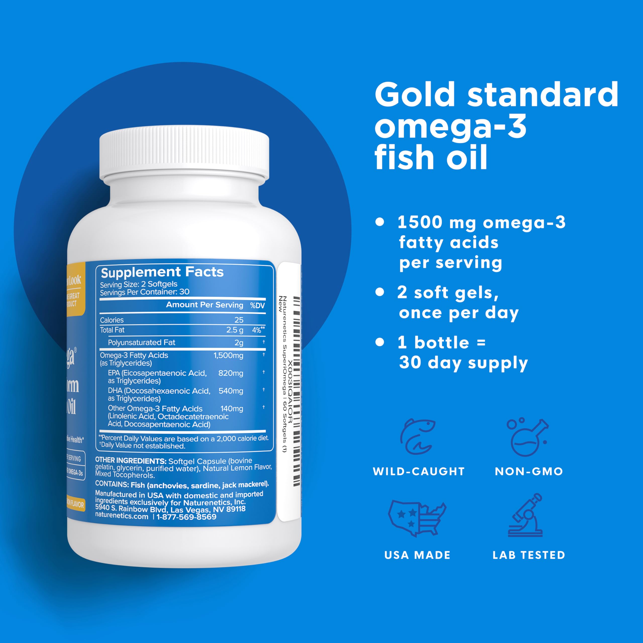 Snapklik.com : Triglyceride Omega 3 Fish Oil For Dry Eyes, Joint, Heart ...