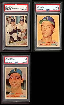 Amazon.com: 1957 Topps Baseball Complete Set (Baseball Set) GD+ ...