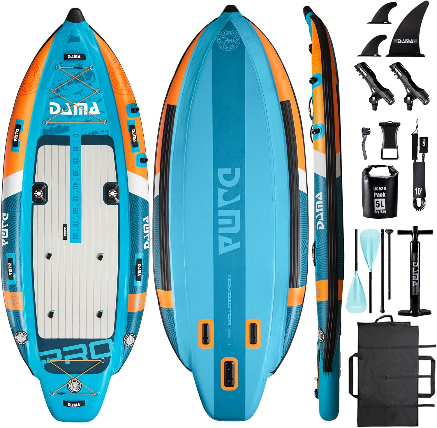 Amazon.com : DAMA Triple Chamber SUP Inflatable Stand Up Paddle Board ...