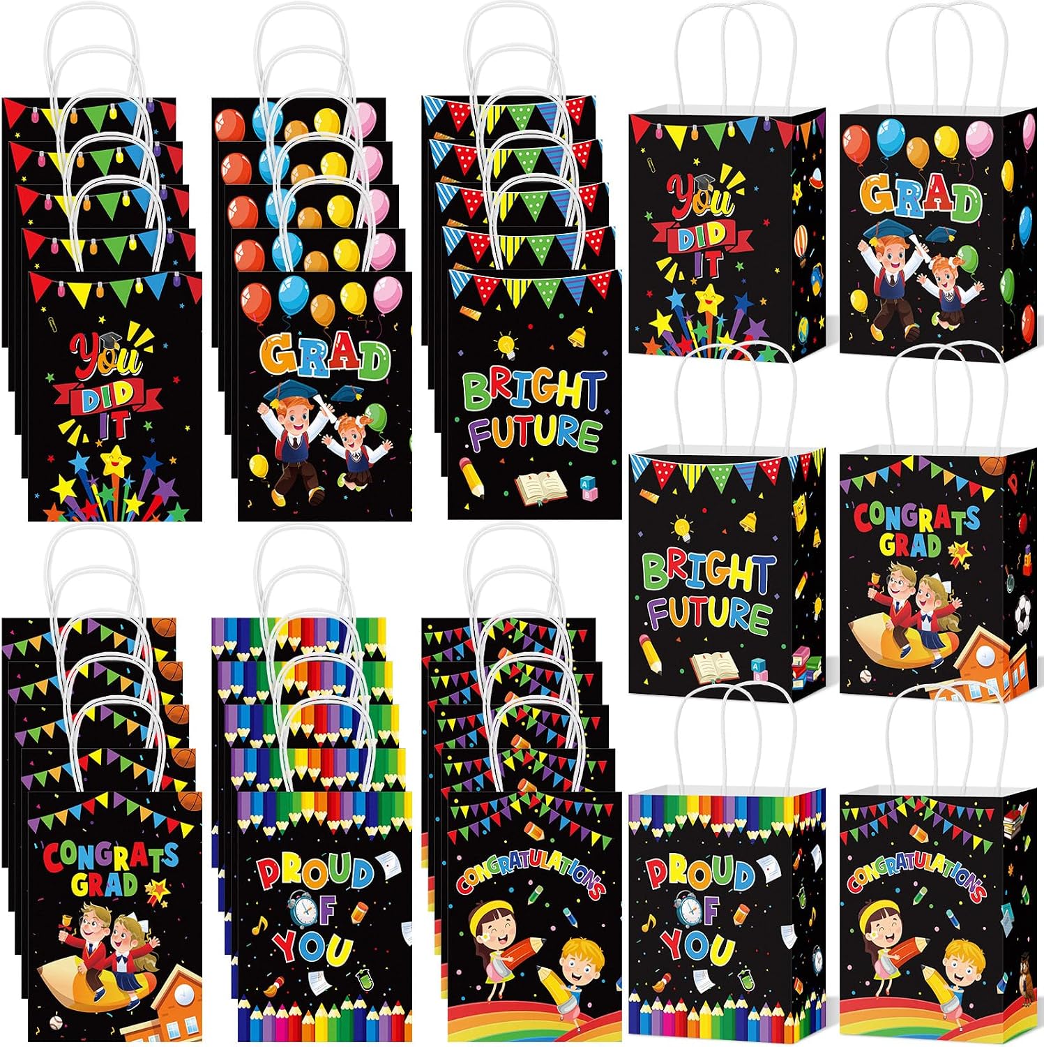 Amazon.com: Fuutreo 30 Pcs Kindergarten Graduation Gift Bag for Kid ...