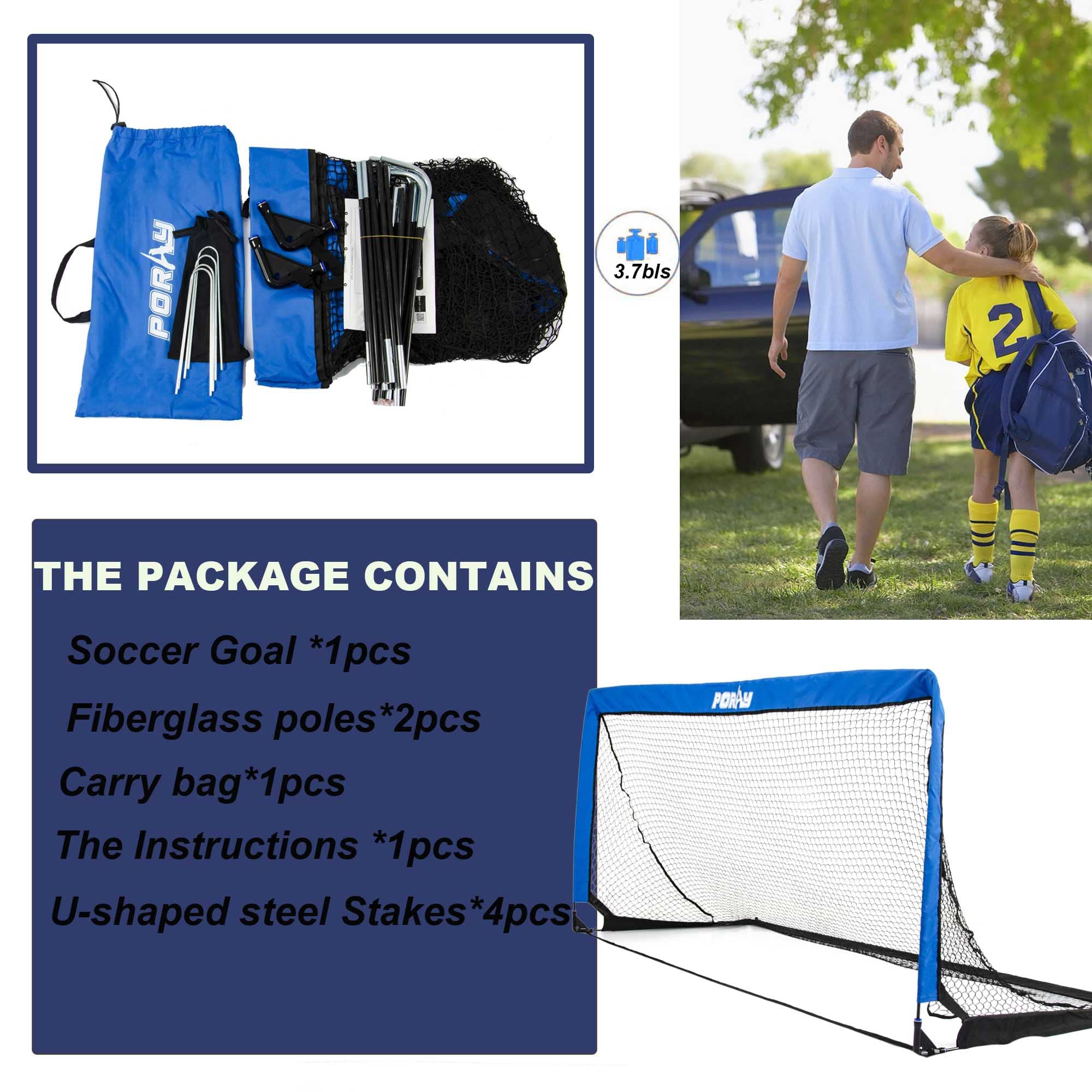 Snapklik.com : Poray Soccer Goals For Backyard, Soccer Nets Pop Up ...