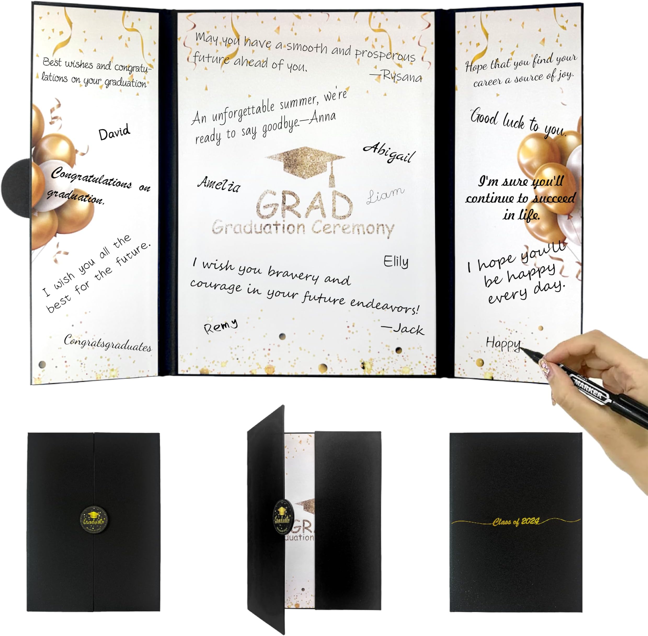 Amazon.com: DYIRBIIY Graduation Signature Board - Class of 2024 ...