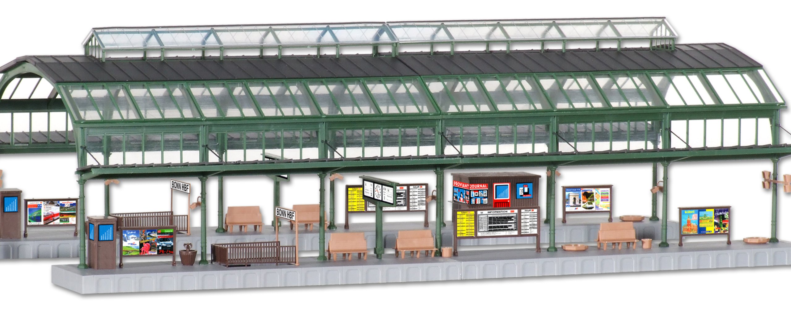 Amazon.com: Kibri HO Scale Train Shed Bonn - 43 x 22 x 13.8cm : Arts ...