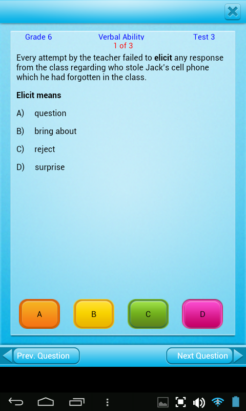 FREE QVprep Lite 6th grade maths (quantitative) and english (verbal ...