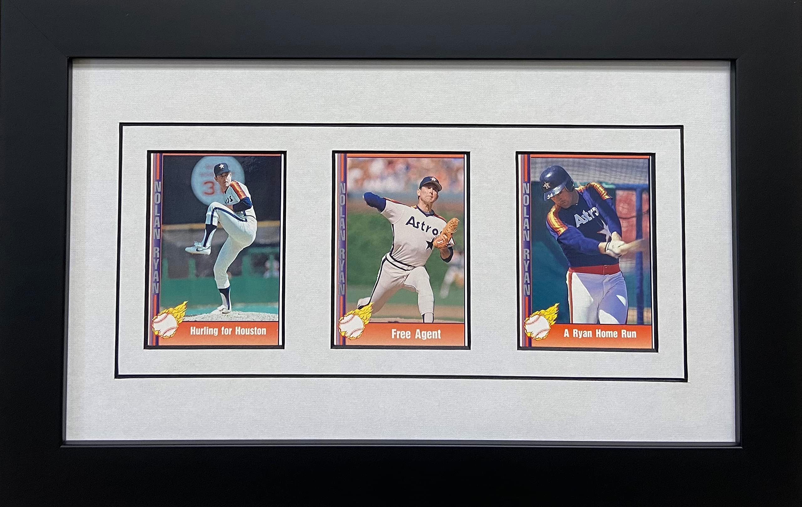 Amazon.com: Trading Card Display Frame for 6 Cards- Black (White Trim ...