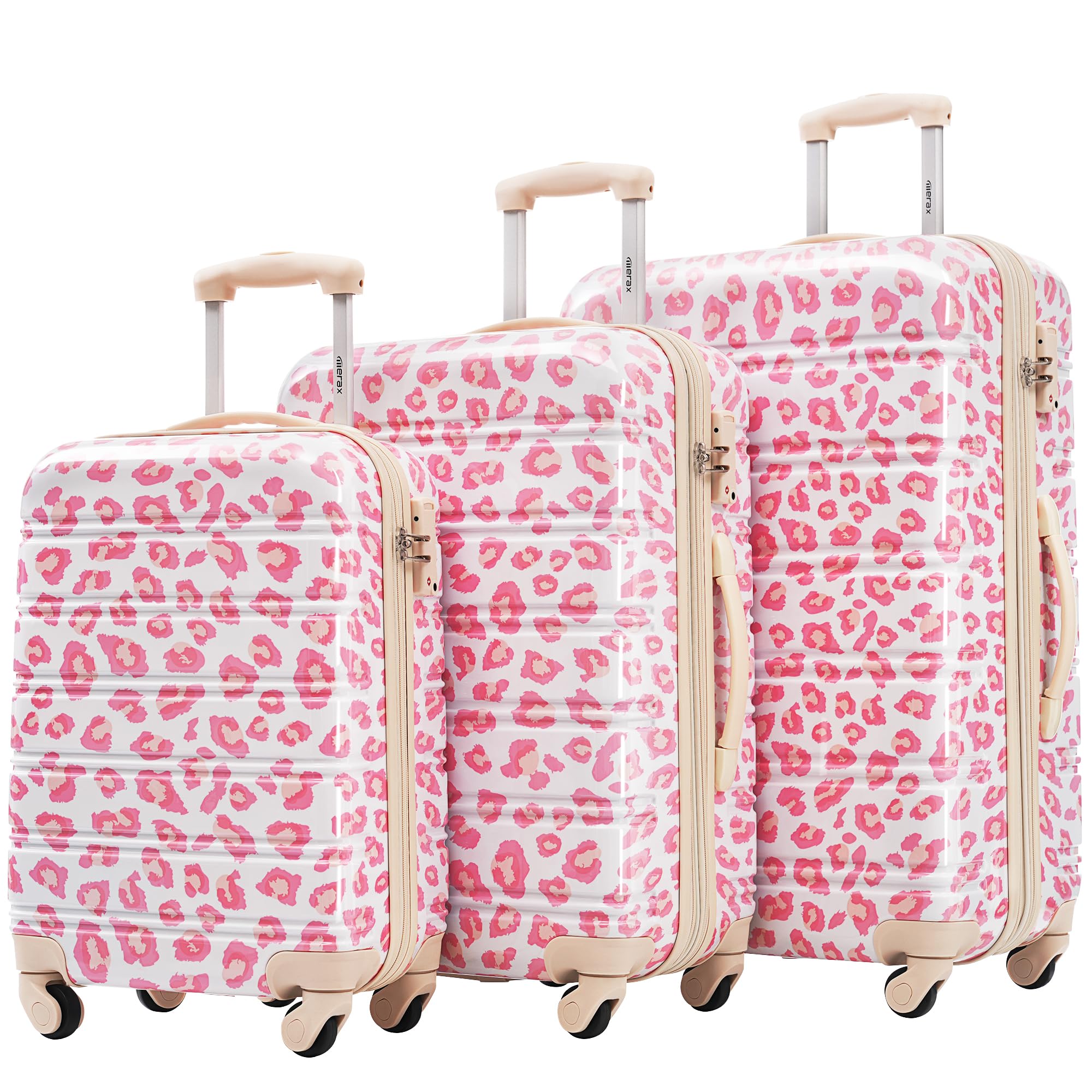 Amazon.com | Merax Suitcase Set, Hardshell Luggage Sets 3 Piece with ...