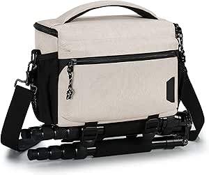 BAGSMART Camera Bag, Small Camera Case with Tripod Holder, Compact ...