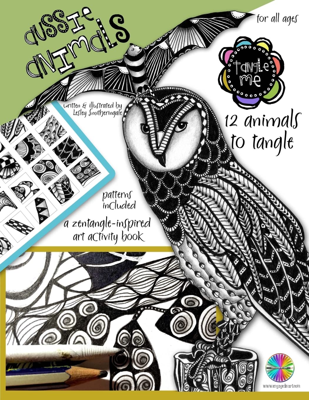 Tangle Me - Aussie Animals: a Zentangle-inspired art activity book for ...