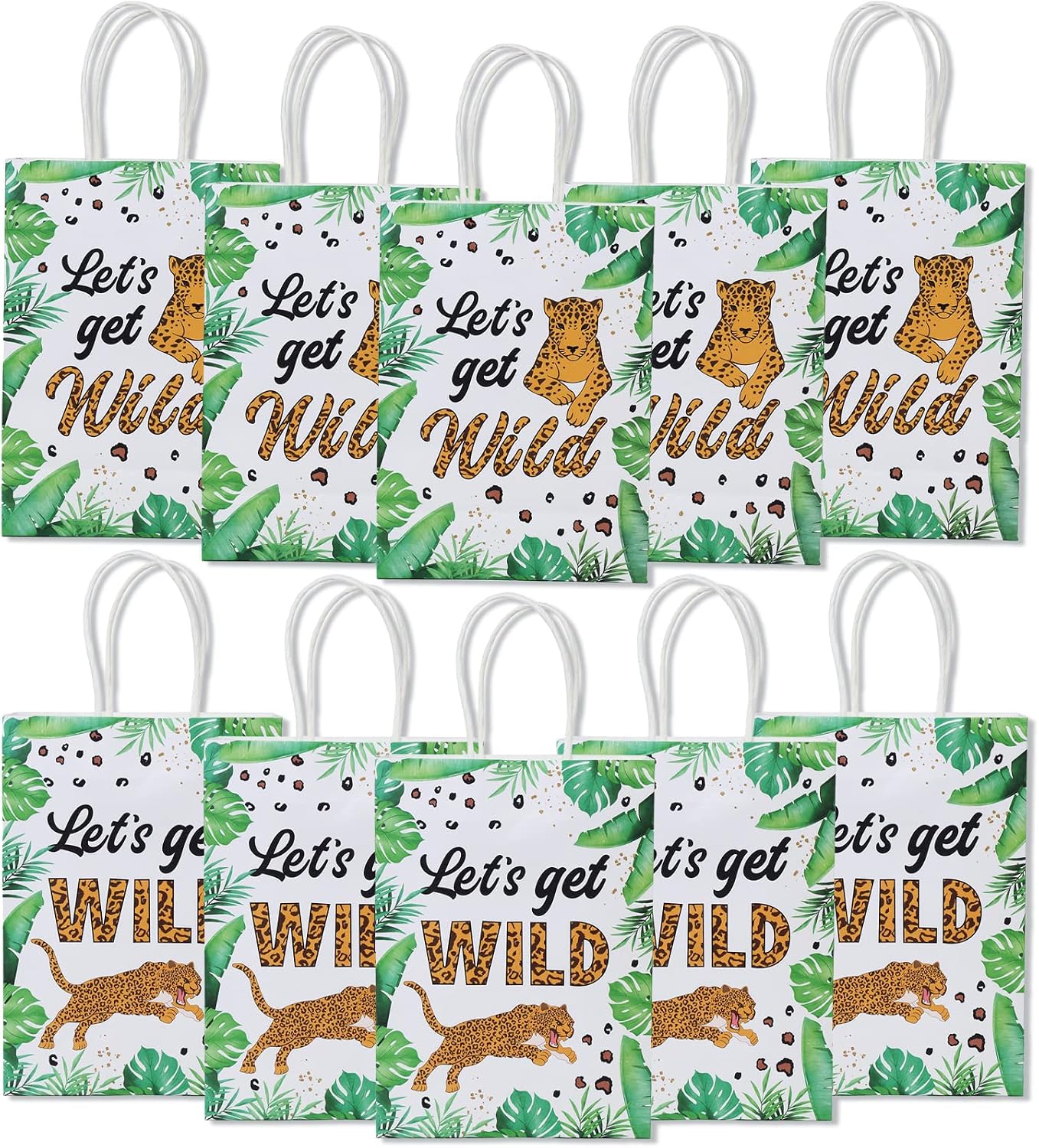 Amazon.com: Lets Get Wild Gift Bags, 16pcs Safari Goodie Bag, Cheetah ...