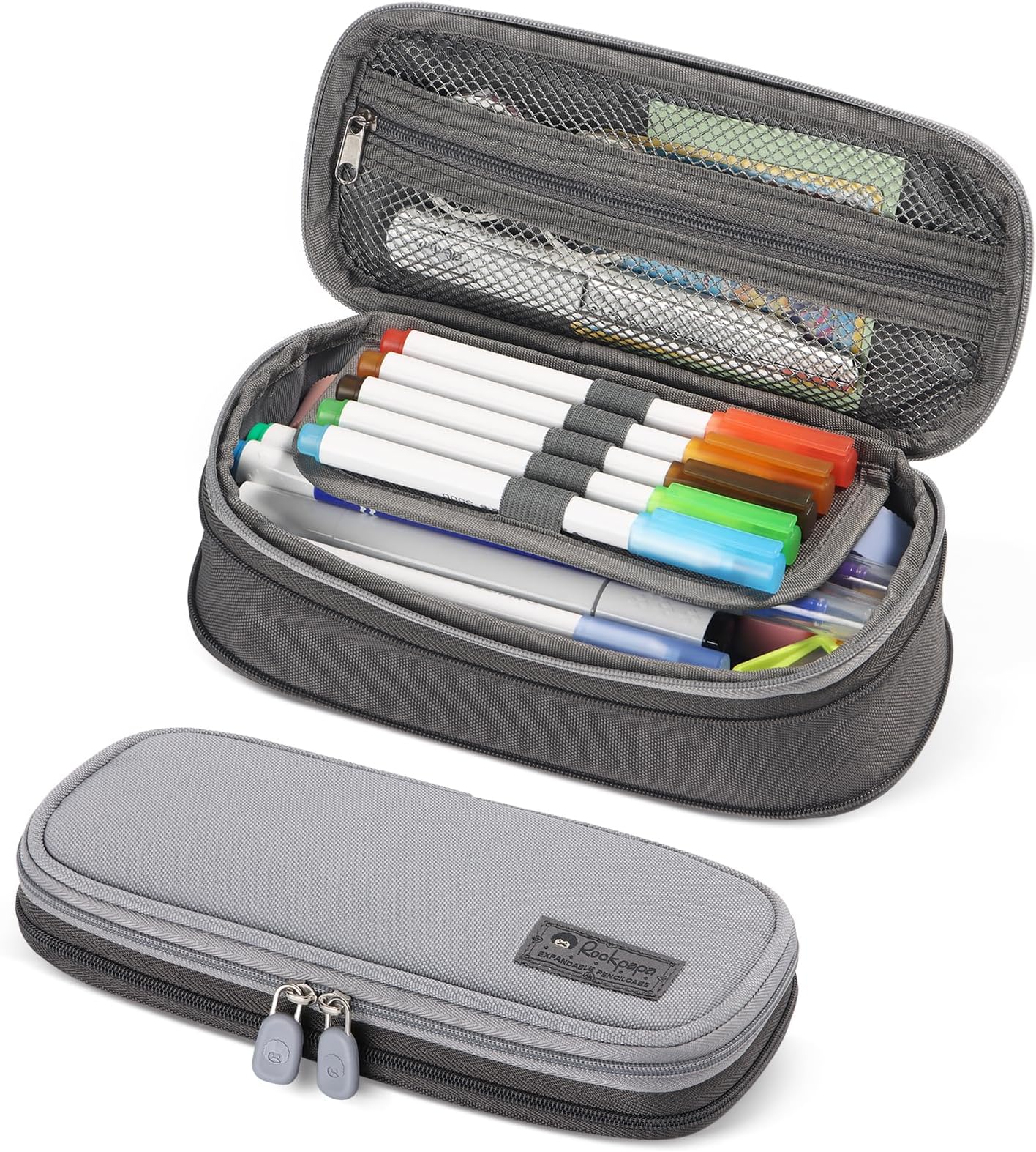 Amazon.com: rockpapa Expandable Cute Pencil Case for Girls, Big ...