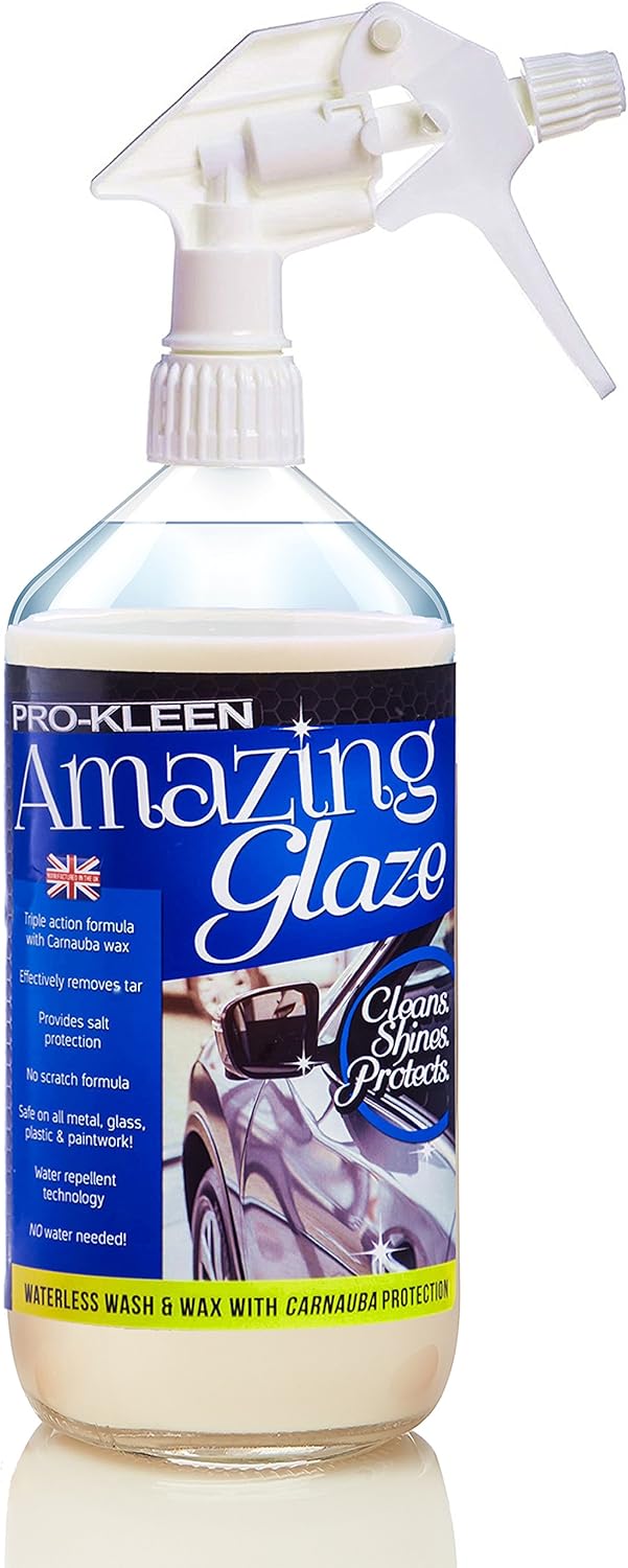 Pro-Kleen Amazing Glaze Waterless Wash & Wax with Carnauba | Cleans ...