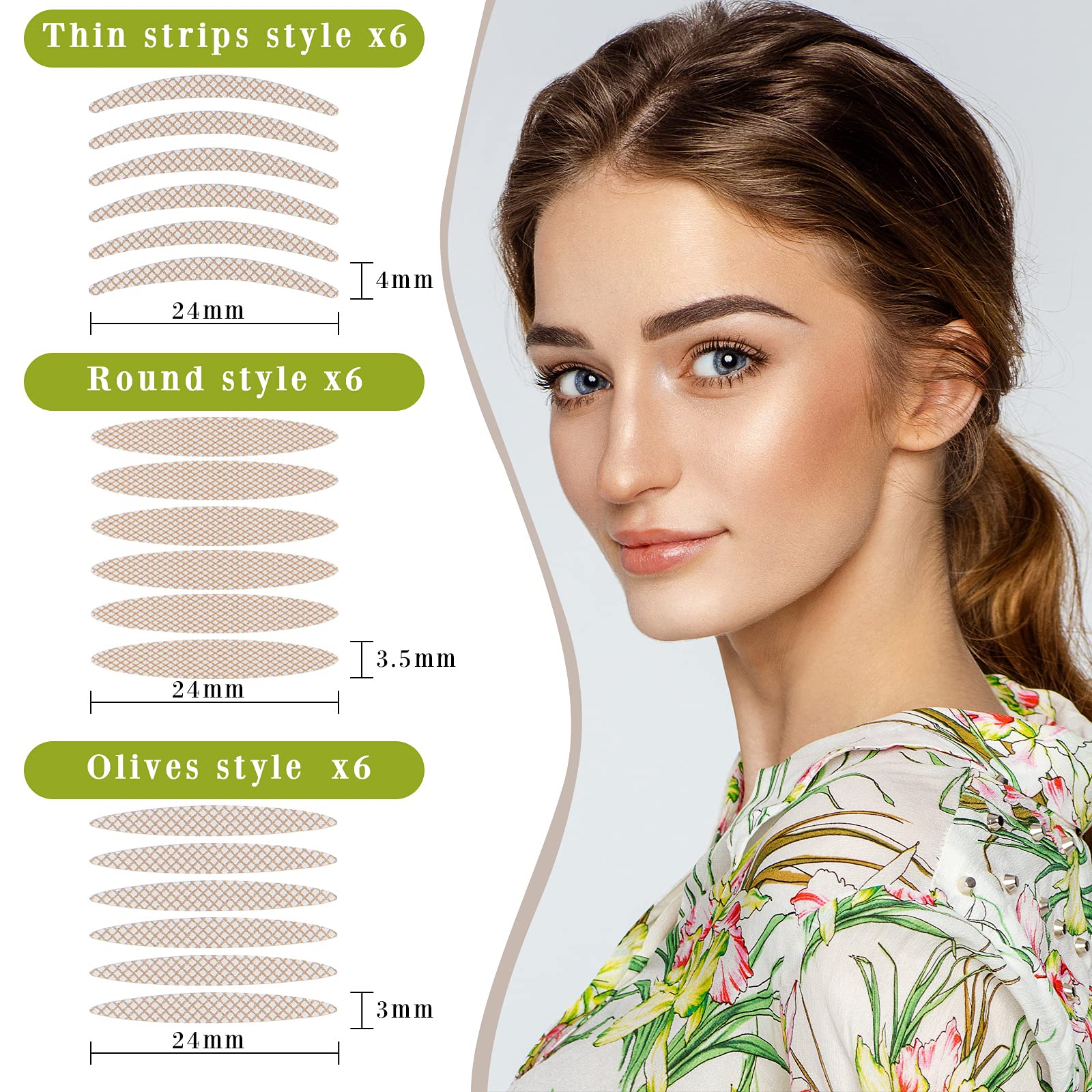 864 Pieces Eyelid Strips Droopy Eyelid Tape Natural Invisible Double 864-pieces-eyelid-strips-droopy-eyelid-tape-natural-invisible-double
