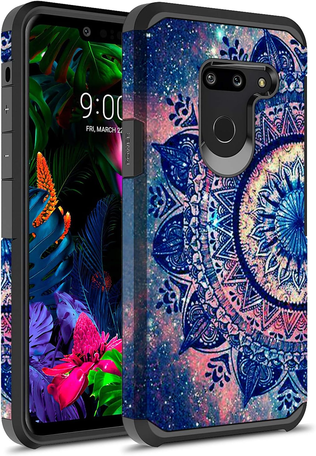 Amazon.com: Rosebono Compatible with LG G8 ThinQ Case, Slim Hybrid Dual ...