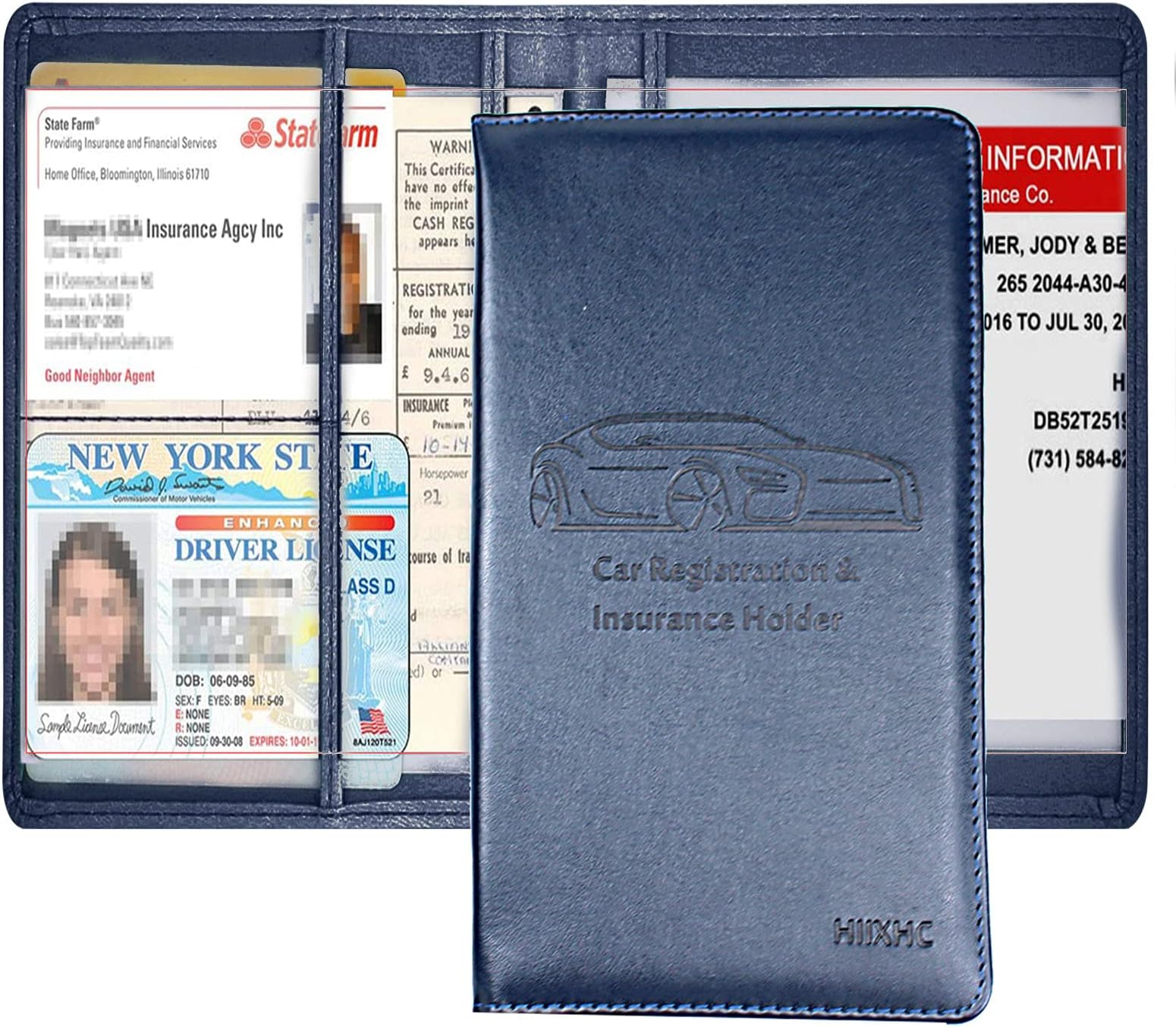 Amazon.com: Andalus Auto Registration & Insurance Card Holder Pack of 1 ...