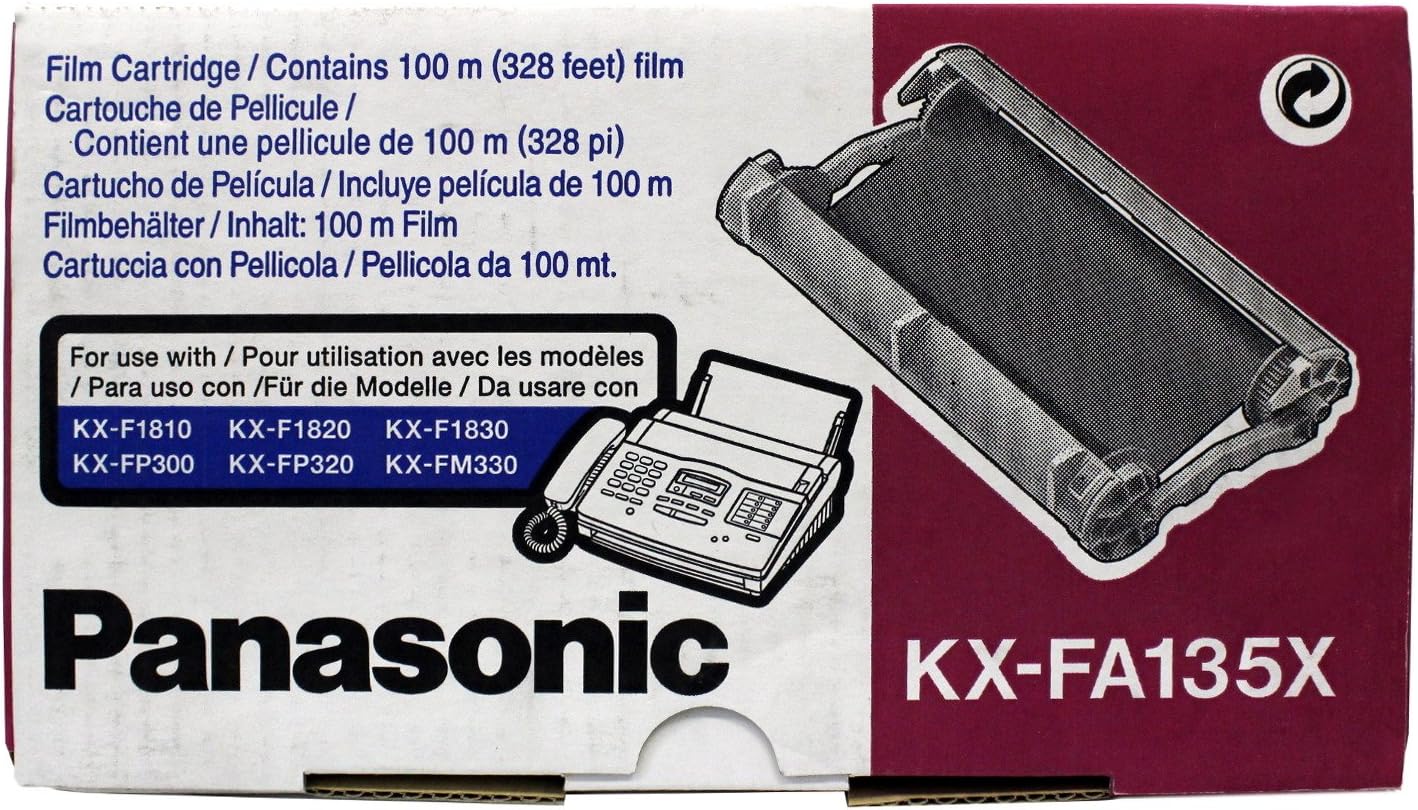 Panasonic Fax Ribbon Black Ref KXFA135X : Amazon.co.uk: Stationery ...