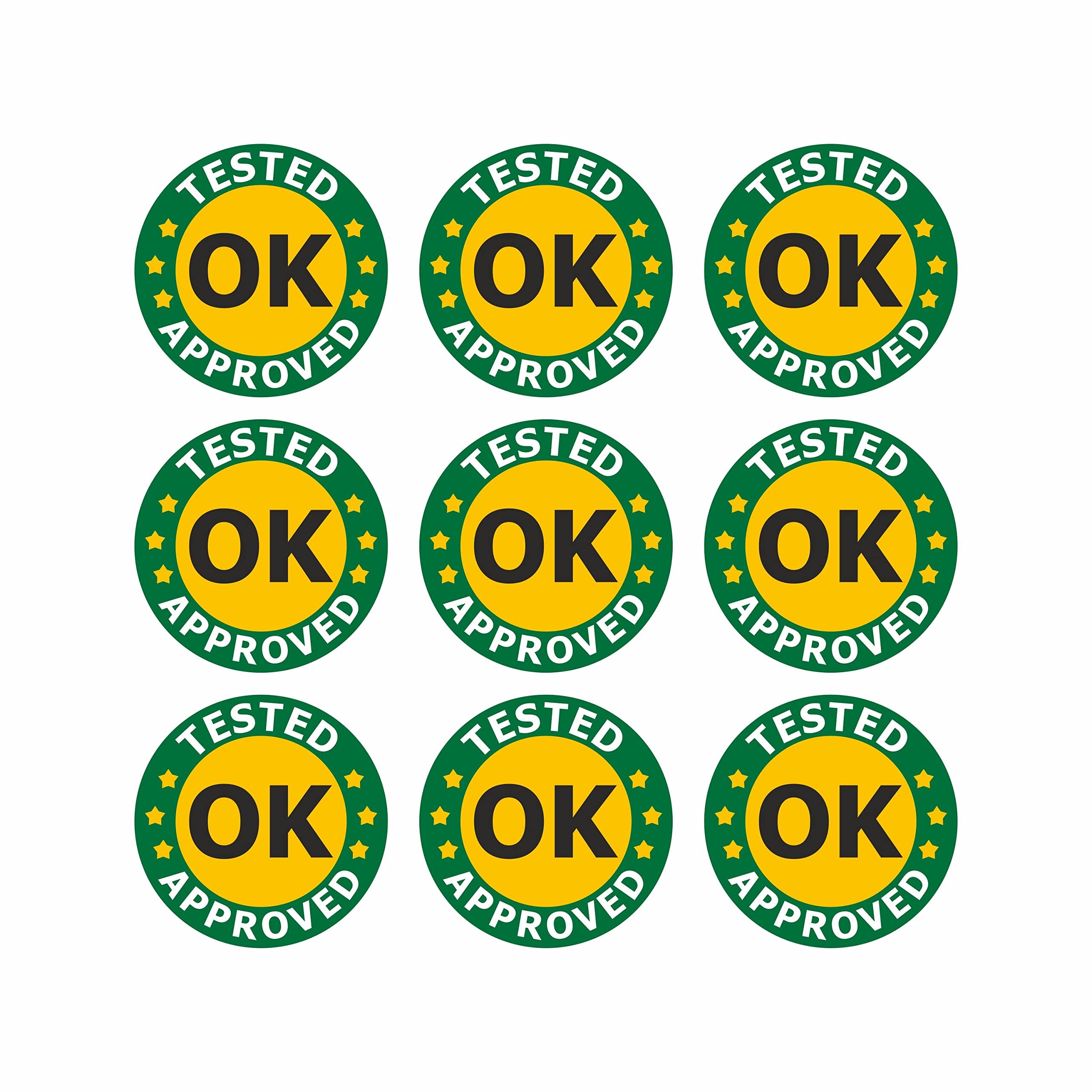 Anne Print Solutions® Pack of 2400 Pcs Ok Tested Approved Die Cut ...