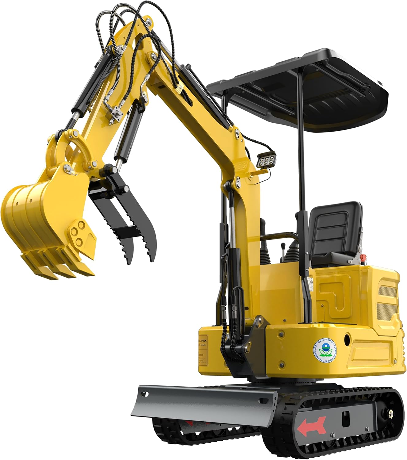 Amazon.com: DigMaster 1 Ton Mini Excavator DM105, with 13.5 HP Gasoline ...