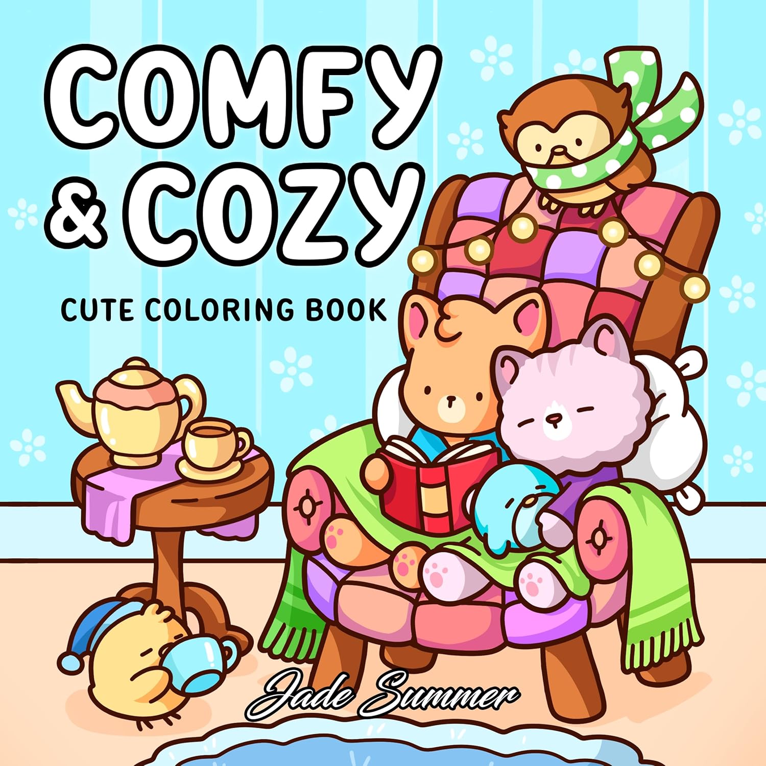 Comfy & Cozy: Coloring Book for Adults and Teens with Cozy Scenes and ...