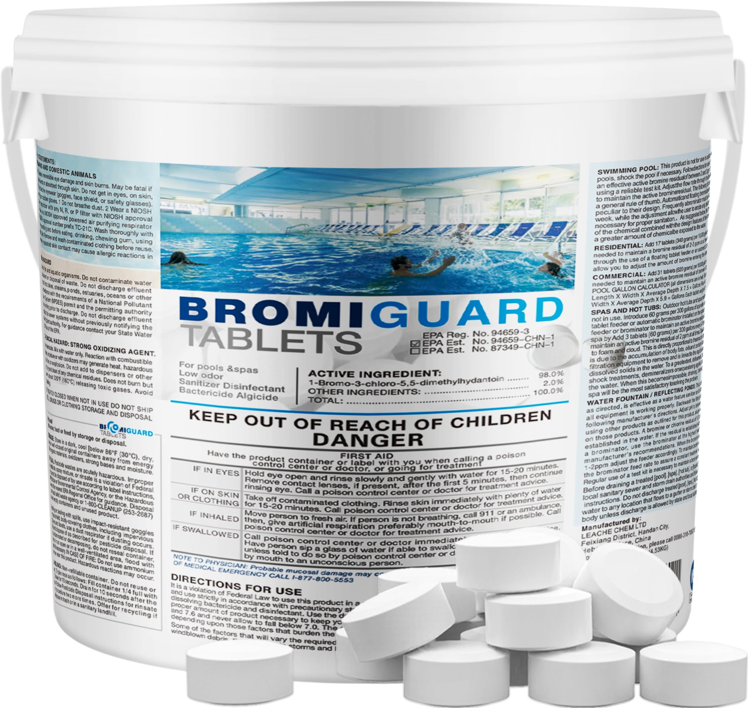 Amazon.com : [5 lbs] Bromine Tablets for Hot Tubs & Spas Brominating ...