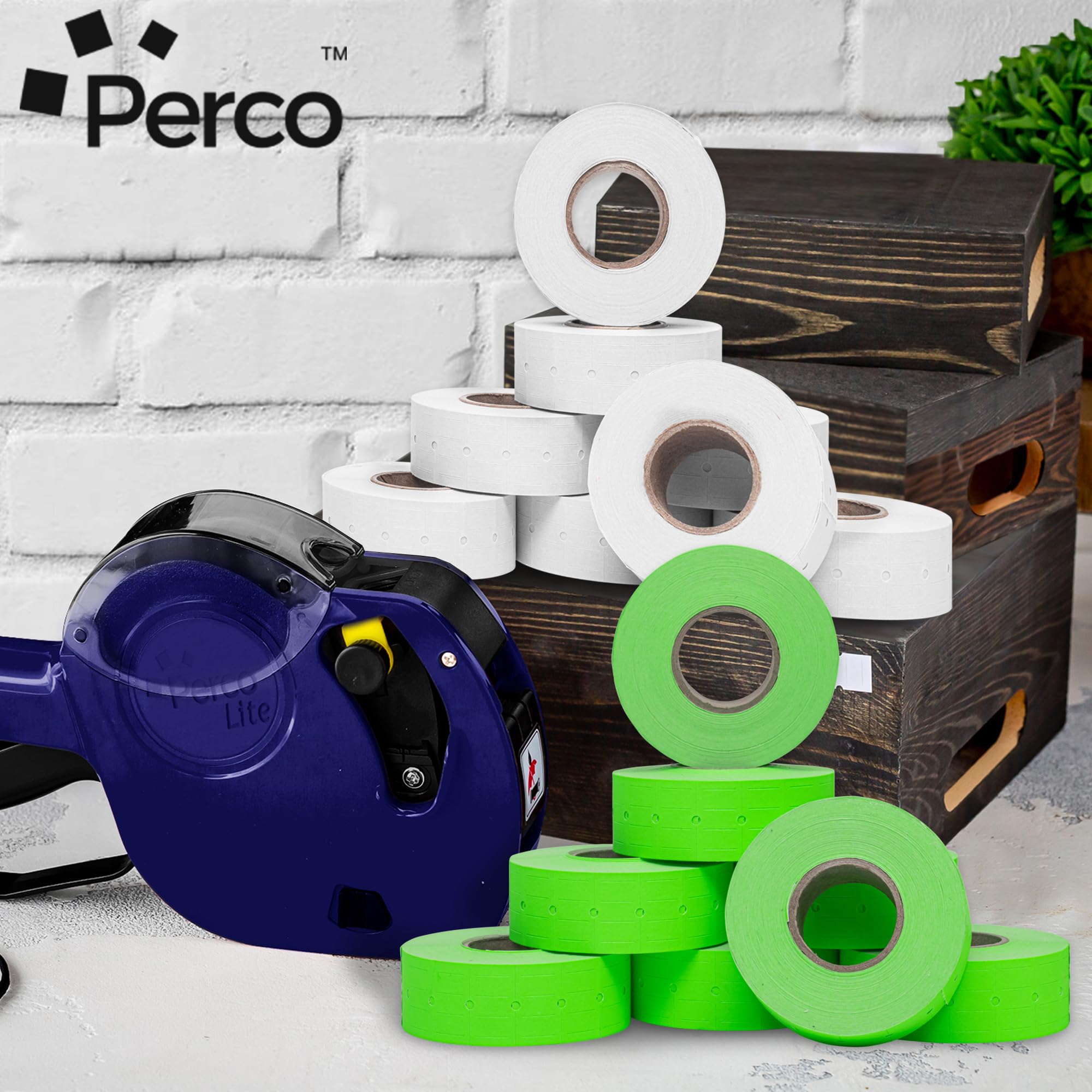 Snapklik.com : Perco White & Green Labels For Perco Lite, X, Plus And ...
